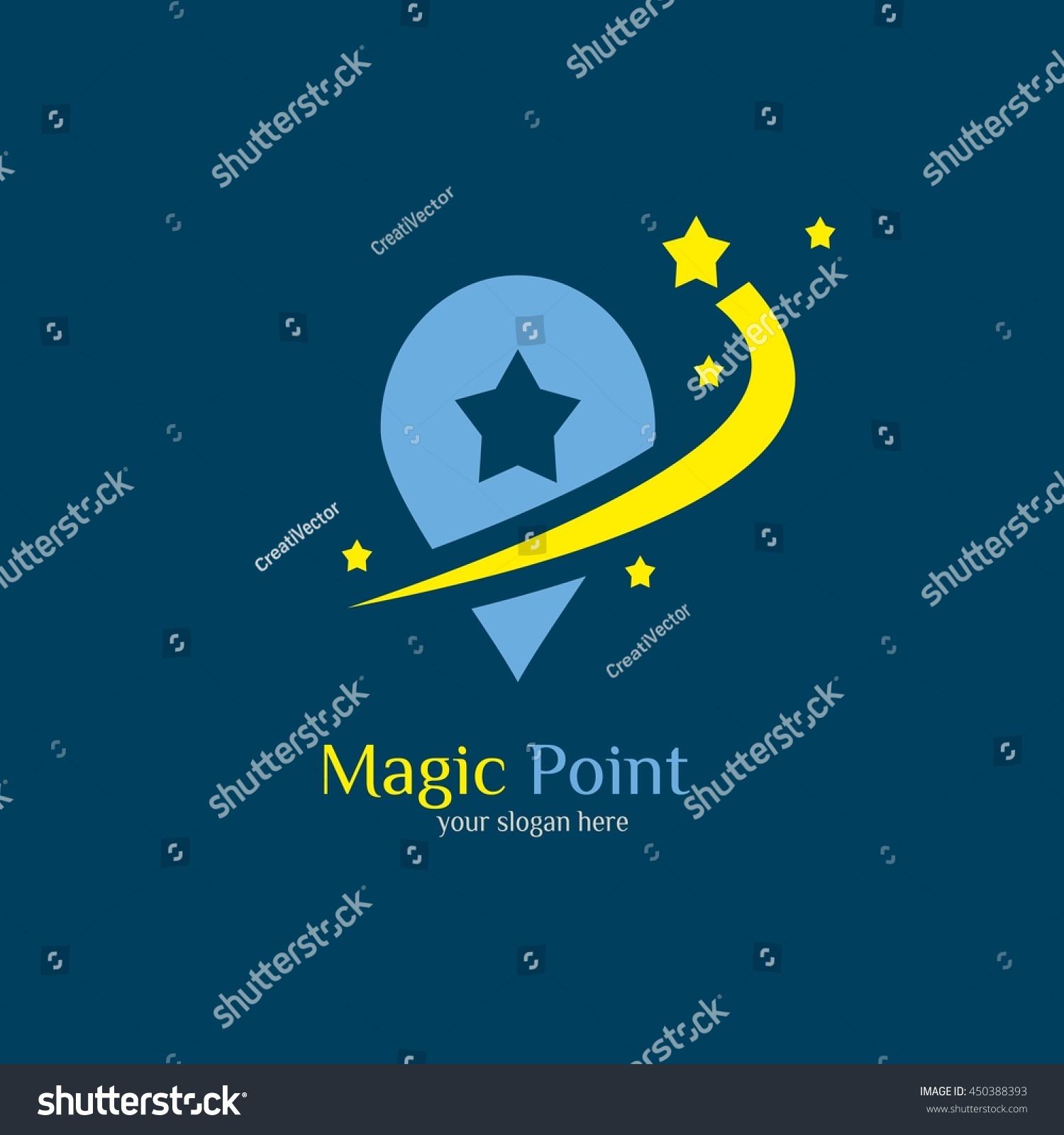 Magic Point Logo Design Template Vector: vector de stock (libre de ...