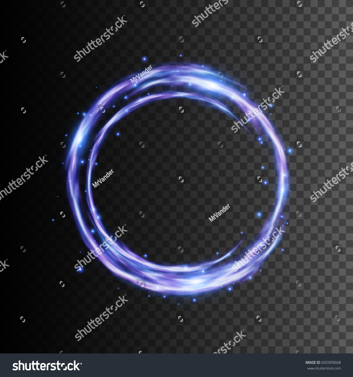 Magic Swirl Light Effect Transparent Vector 库存矢量图（免版税）692909668 ...