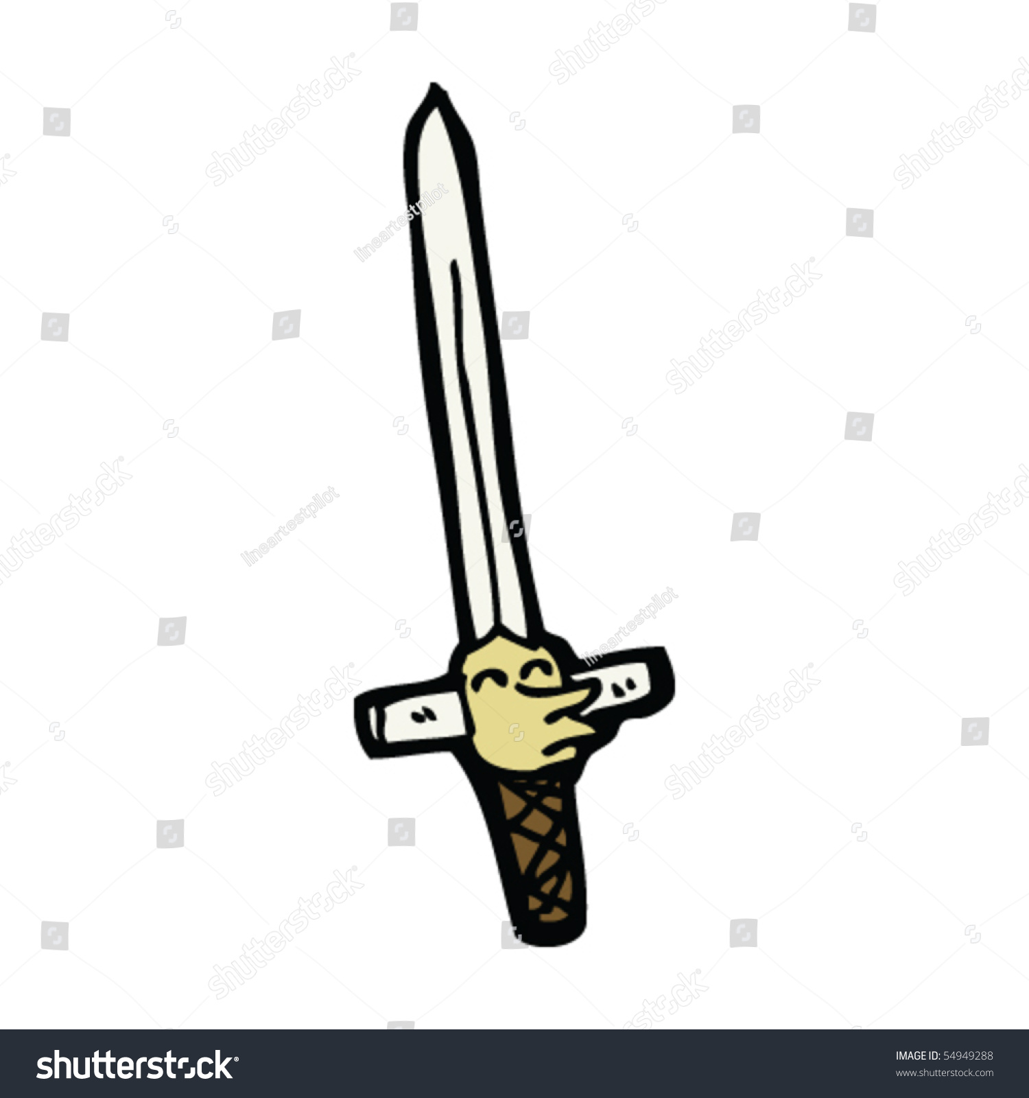 Magic Sword Cartoon Stock Vector (Royalty Free) 54949288 | Shutterstock
