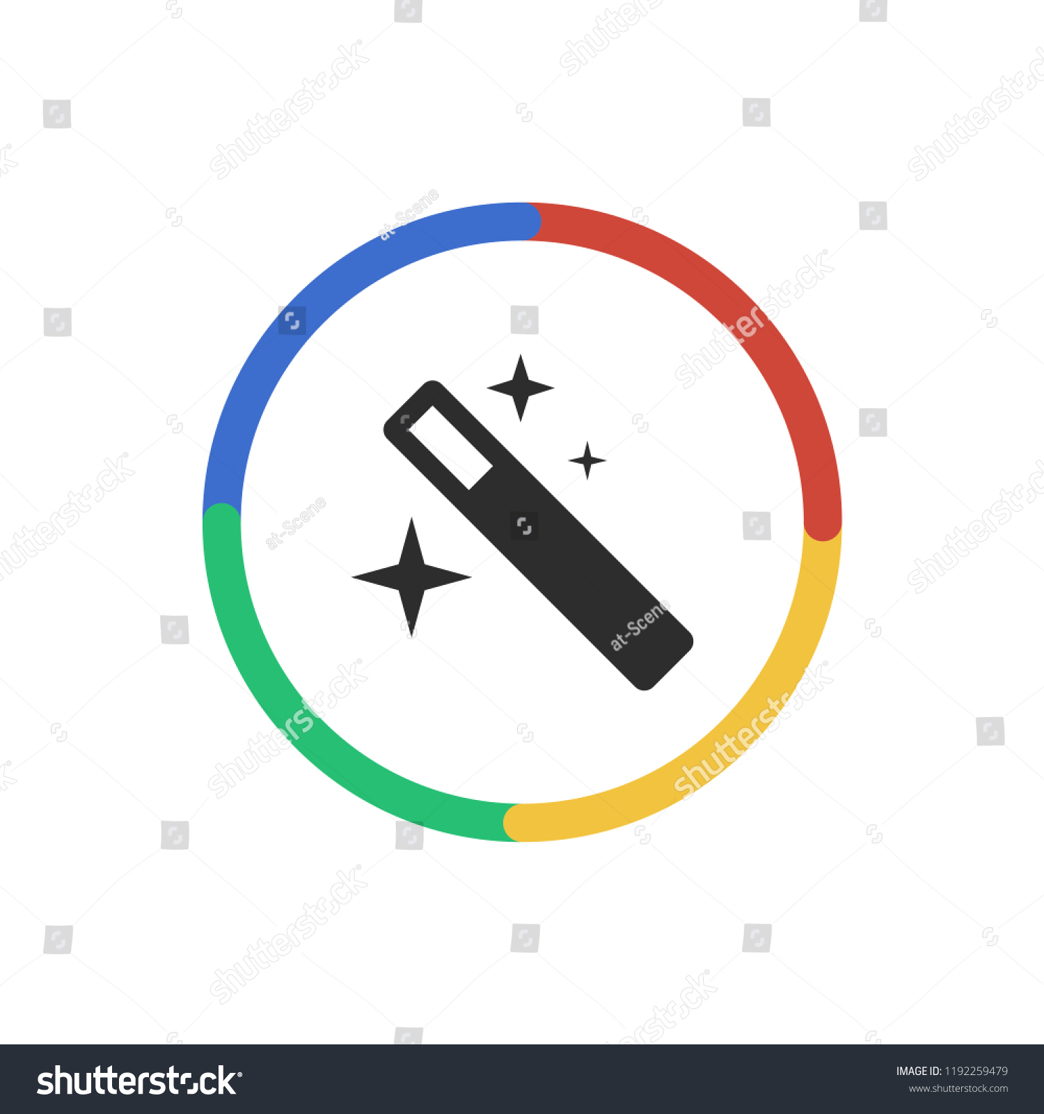 Magic Wand App Icon Stock Vector (Royalty Free) 1192259479 | Shutterstock