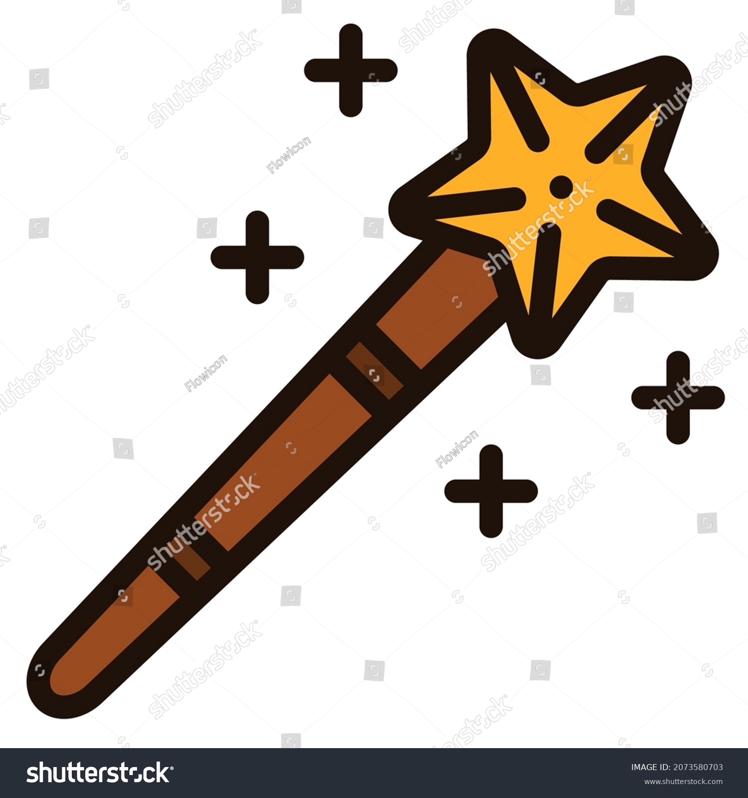 Magic Wand Icon Website Application Printing Stock Vector (Royalty Free ...