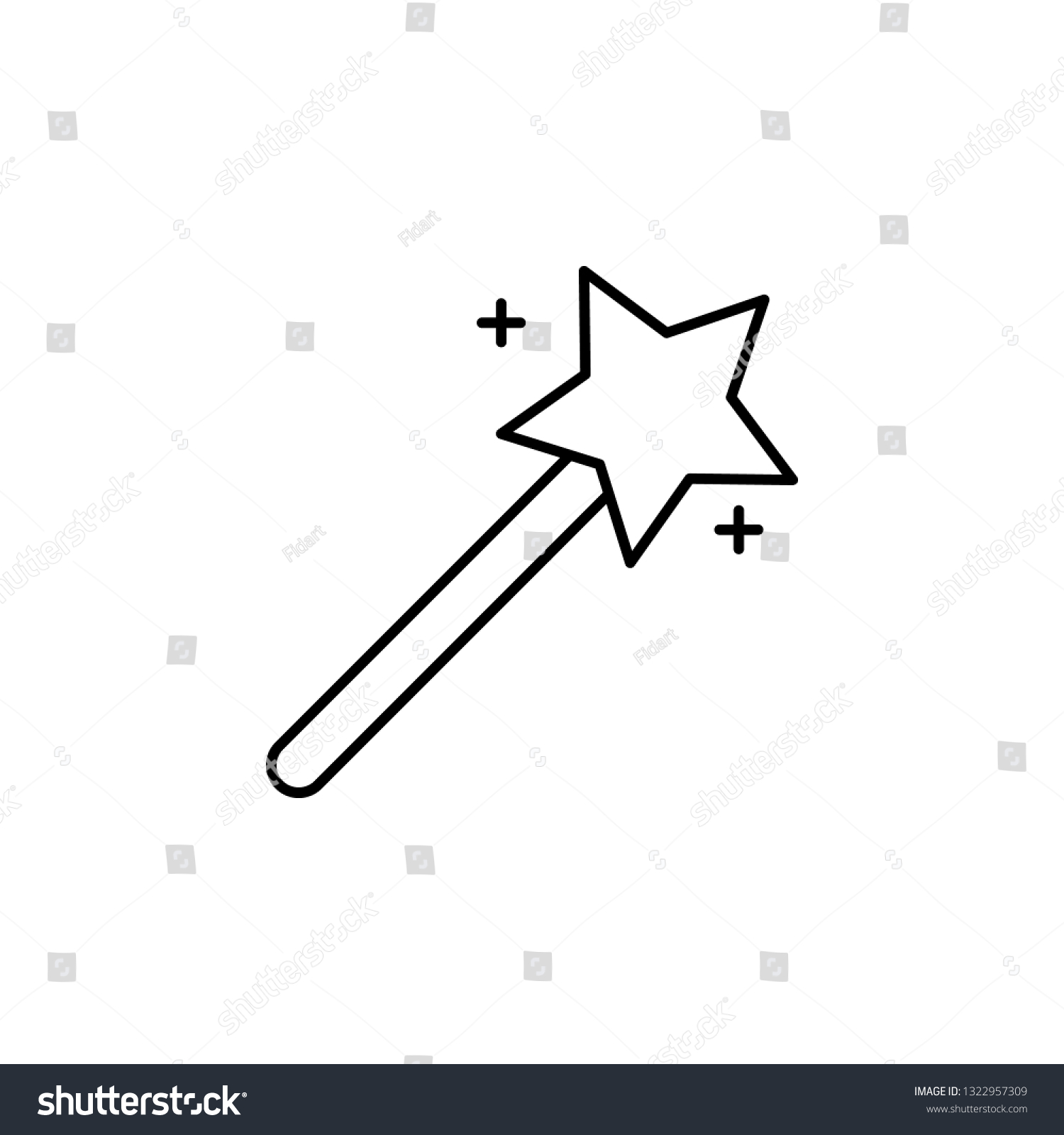 Magic Wand Outline Icon Signs Symbols Stock Vector (Royalty Free ... Magic Wand Outline Icon Signs Symbols Stock Vector (Royalty Free ...