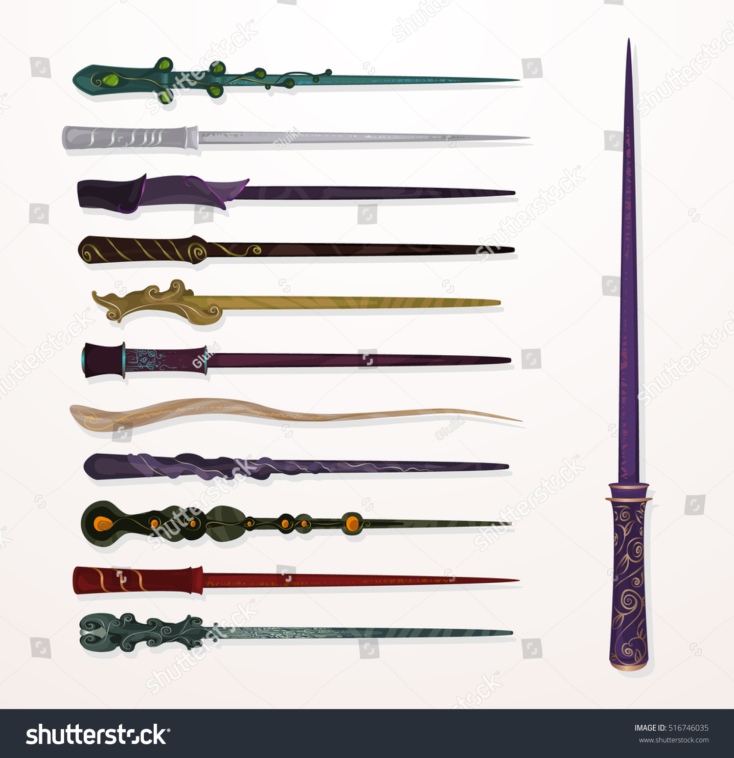 21,387 Wizard wand Stock Vectors, Images & Vector Art | Shutterstock