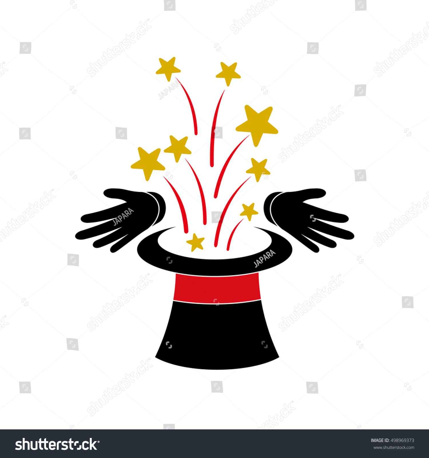 Magician Hat Stock Vector 498969373 - Shutterstock