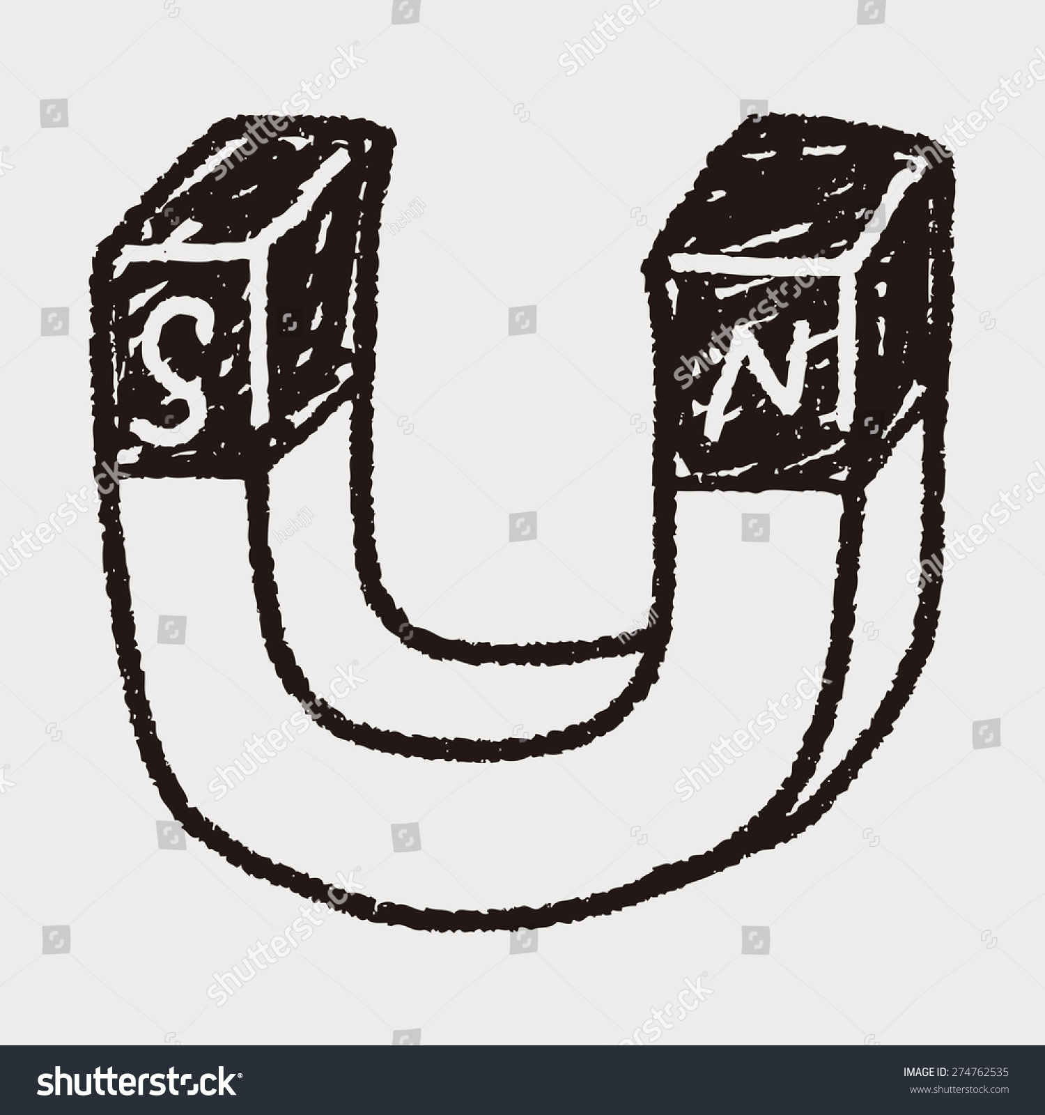 Magnet Doodle Drawing Stock Vector (Royalty Free) 274762535
