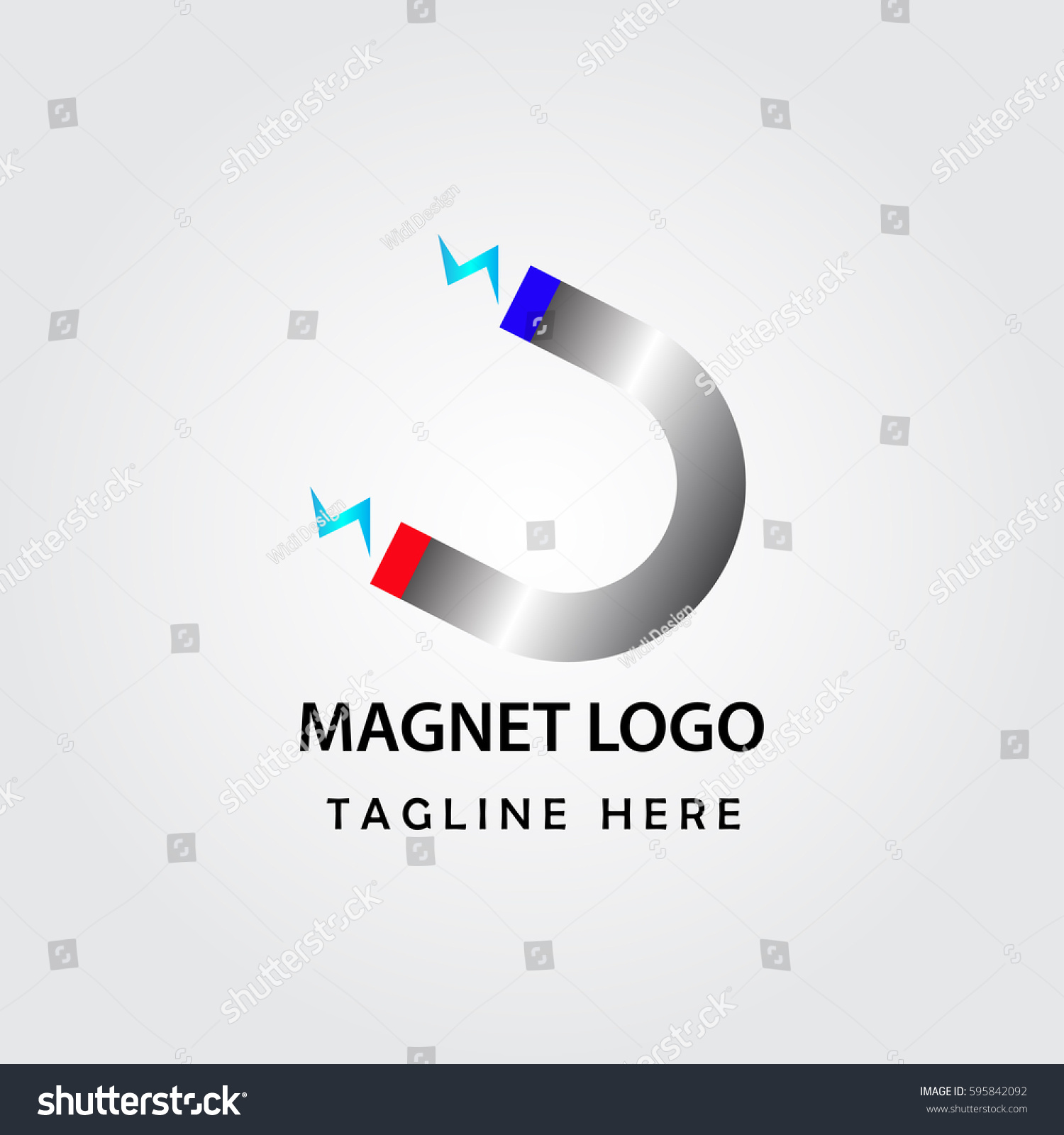 Magnet Logo Abstract Stock Vector 595842092 - Shutterstock