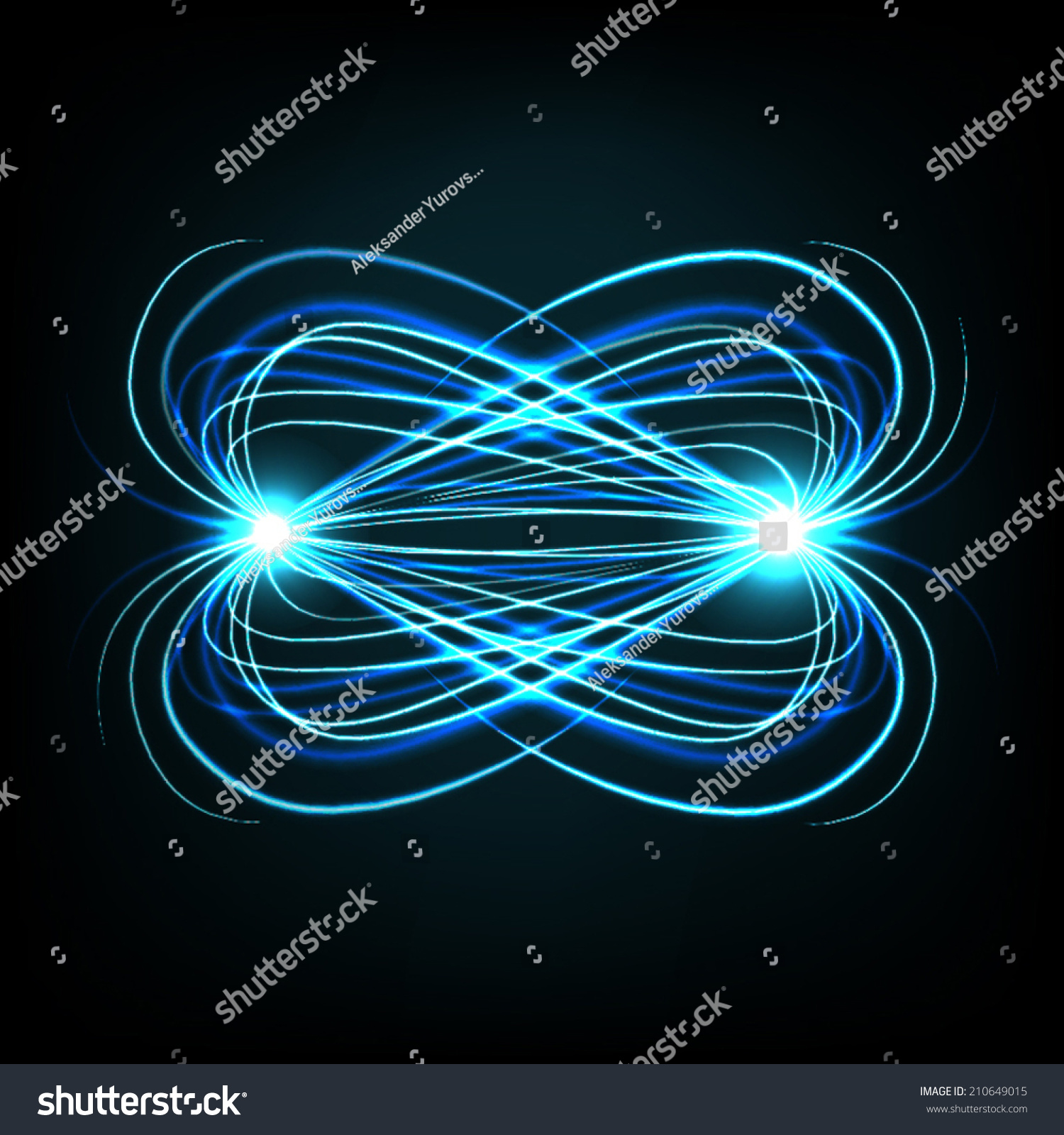 Magnetic Field Stock Vector (Royalty Free) 210649015