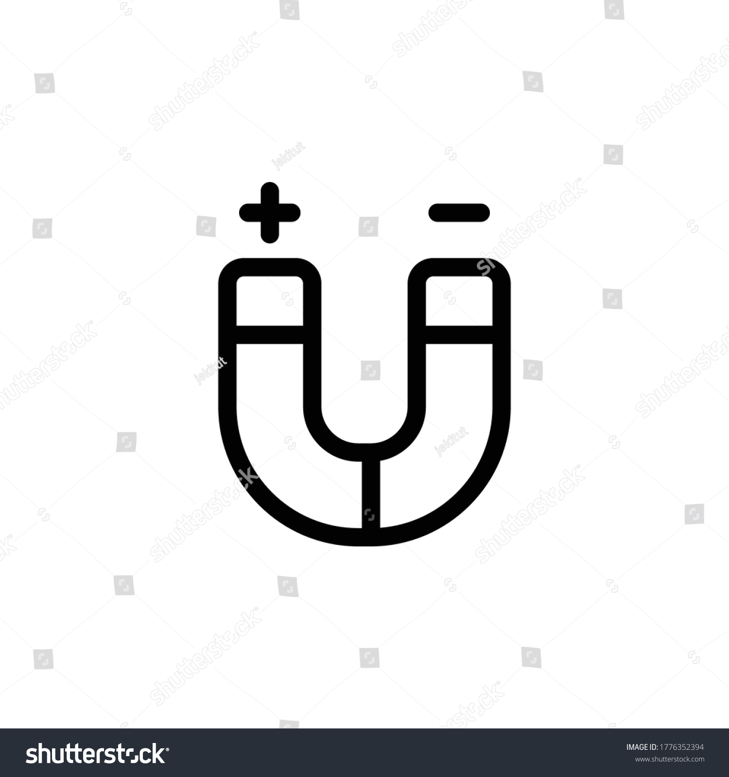 Magnetism Icon Vector Symbol Template Stock Vector (Royalty Free ...