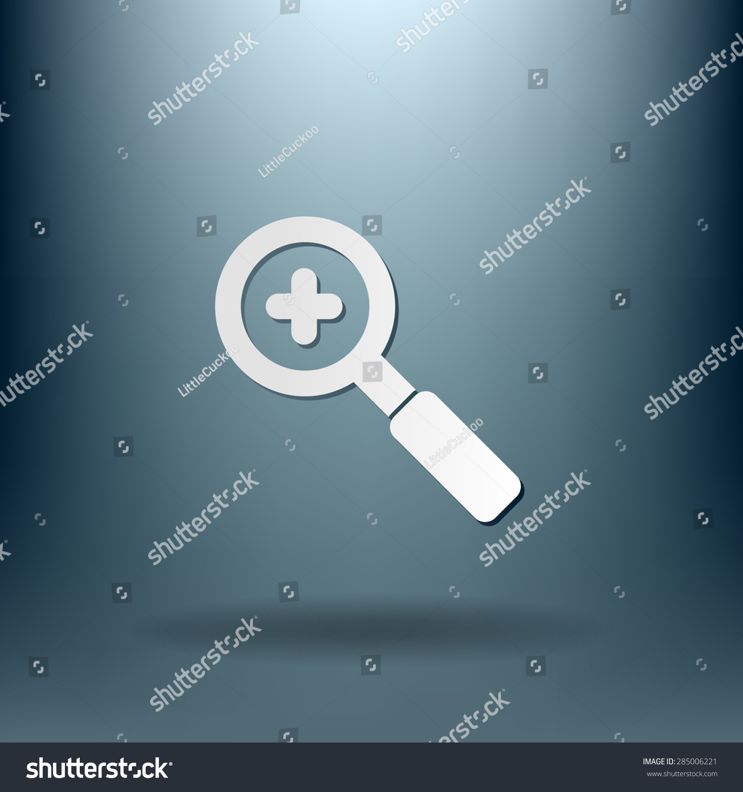 Magnifier Increase Stock Vector (Royalty Free) 285006221