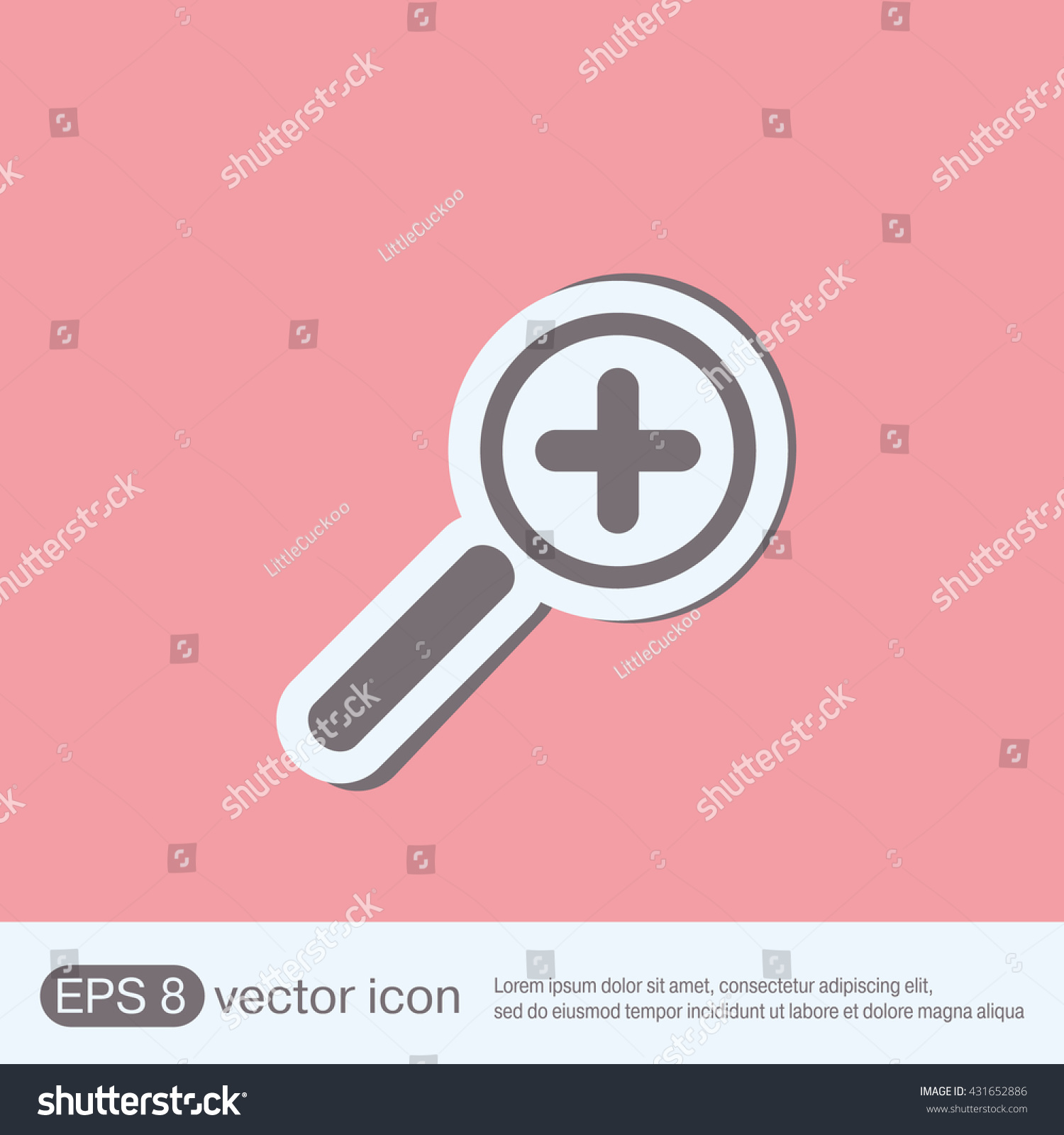 Magnifier Increase Stock Vector (Royalty Free) 431652886 | Shutterstock