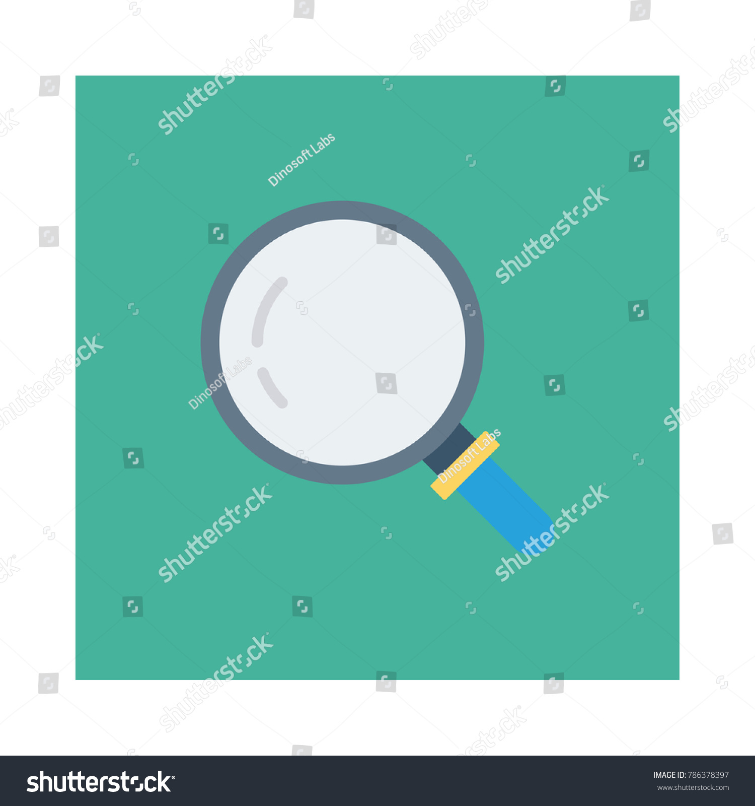 Magnifier Science Technology Stock Vector (Royalty Free) 786378397