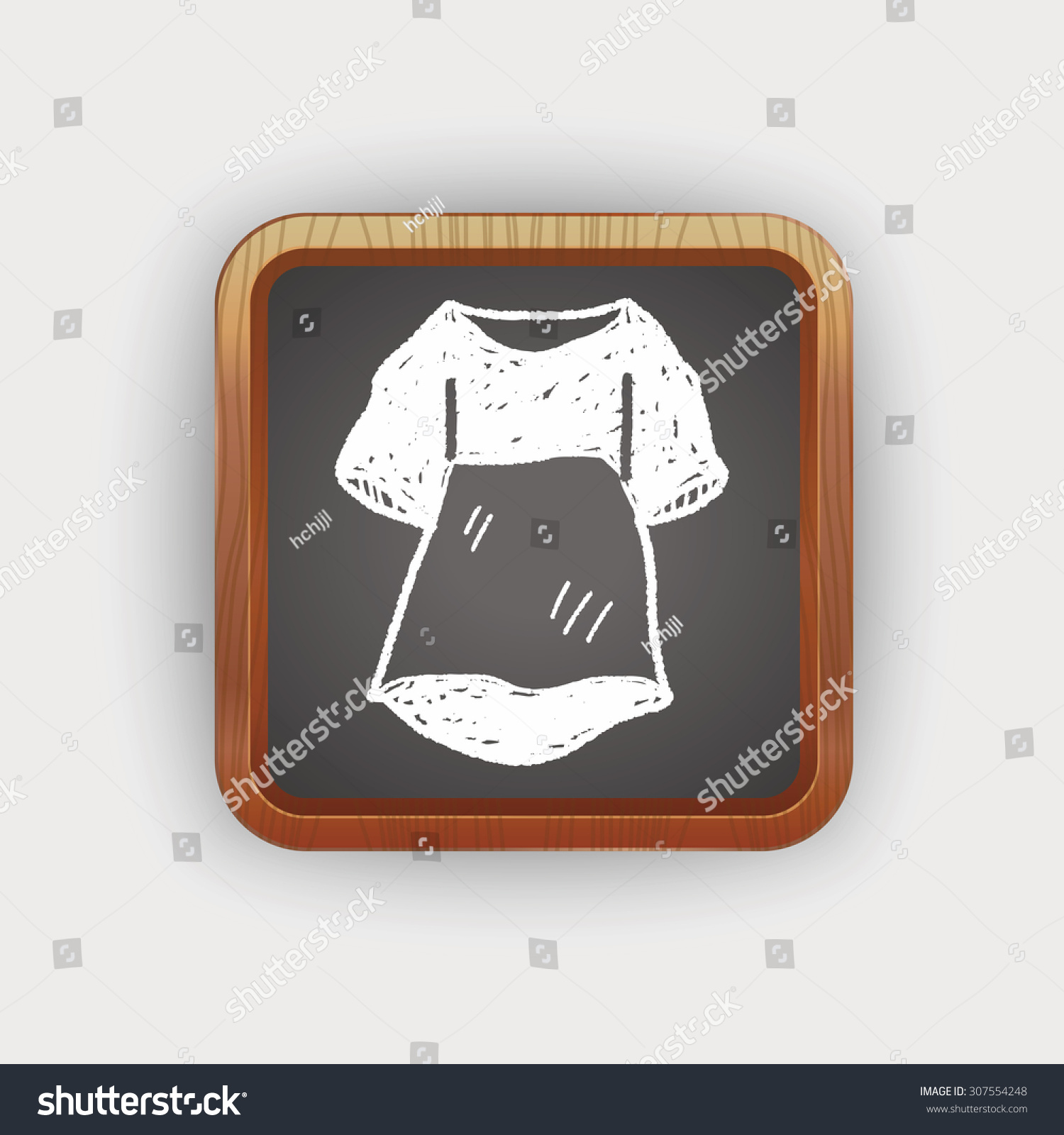 Maid Clothes Doodle Stock Vector (Royalty Free) 307554248 | Shutterstock