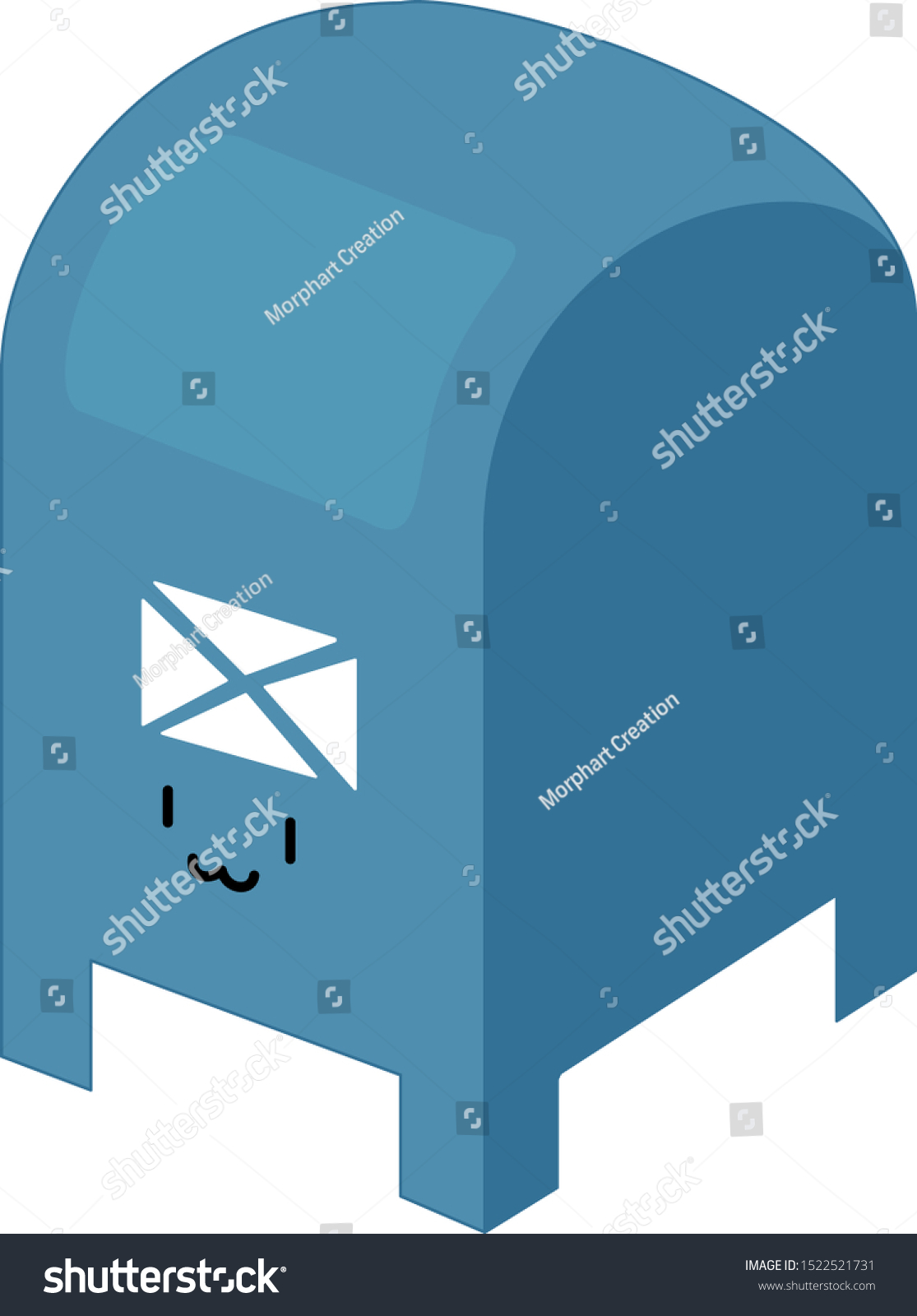 Mail Box Illustration Vector On White Stock Vector (Royalty Free ...