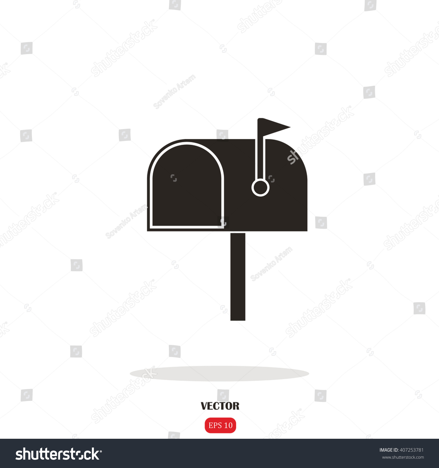 Mail Box Vector Illustration Stock Vector (Royalty Free) 407253781 ...
