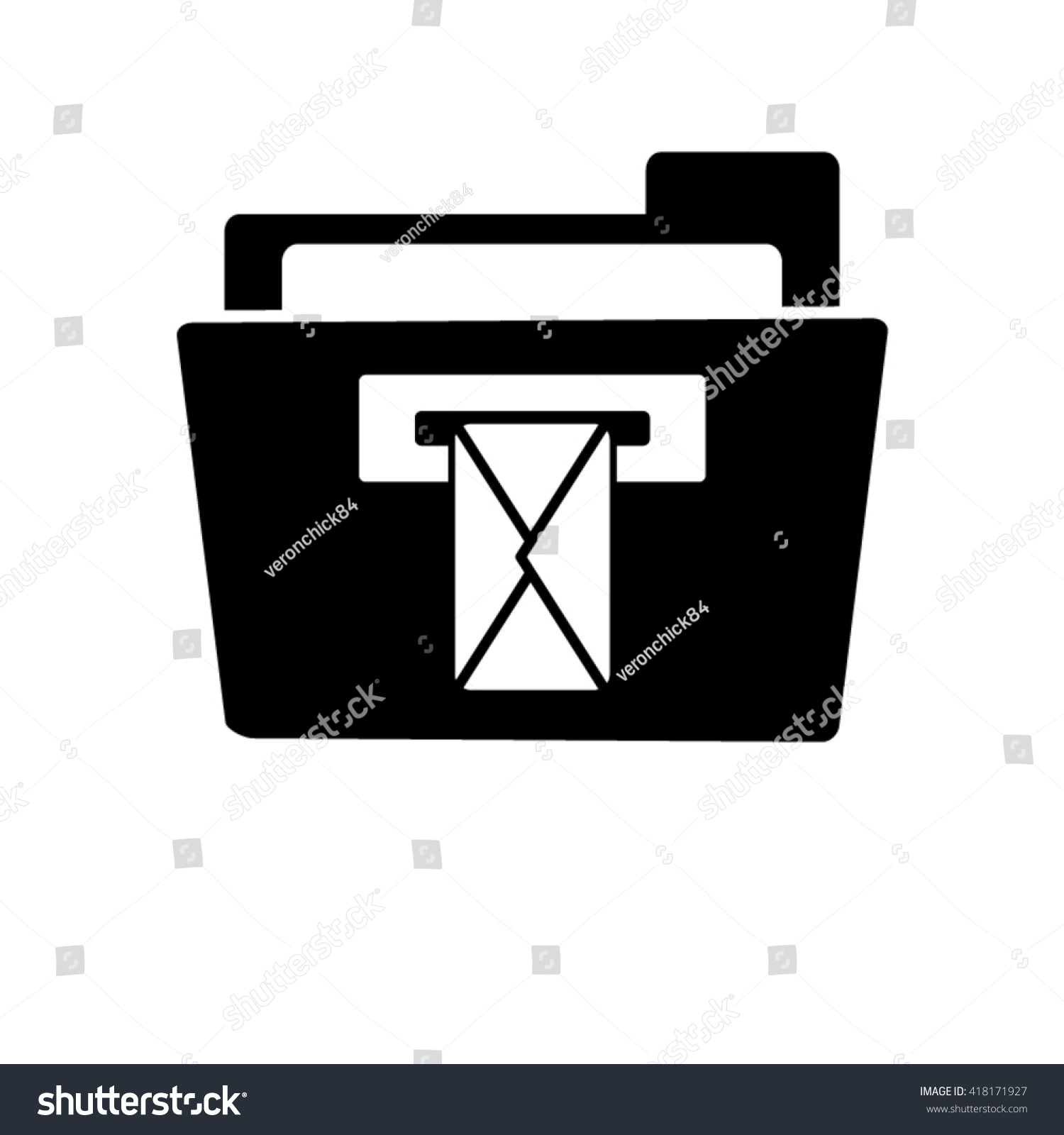 Mail Box White Vector Icon Black Stock Vector (Royalty Free) 418171927 ...