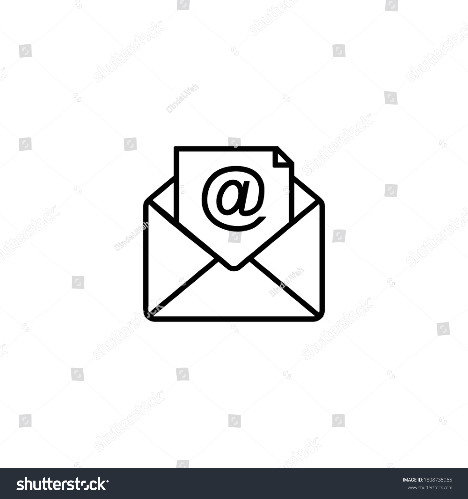 Mail Icon Envelope Icon Flat Design Stock Vector (Royalty Free ...