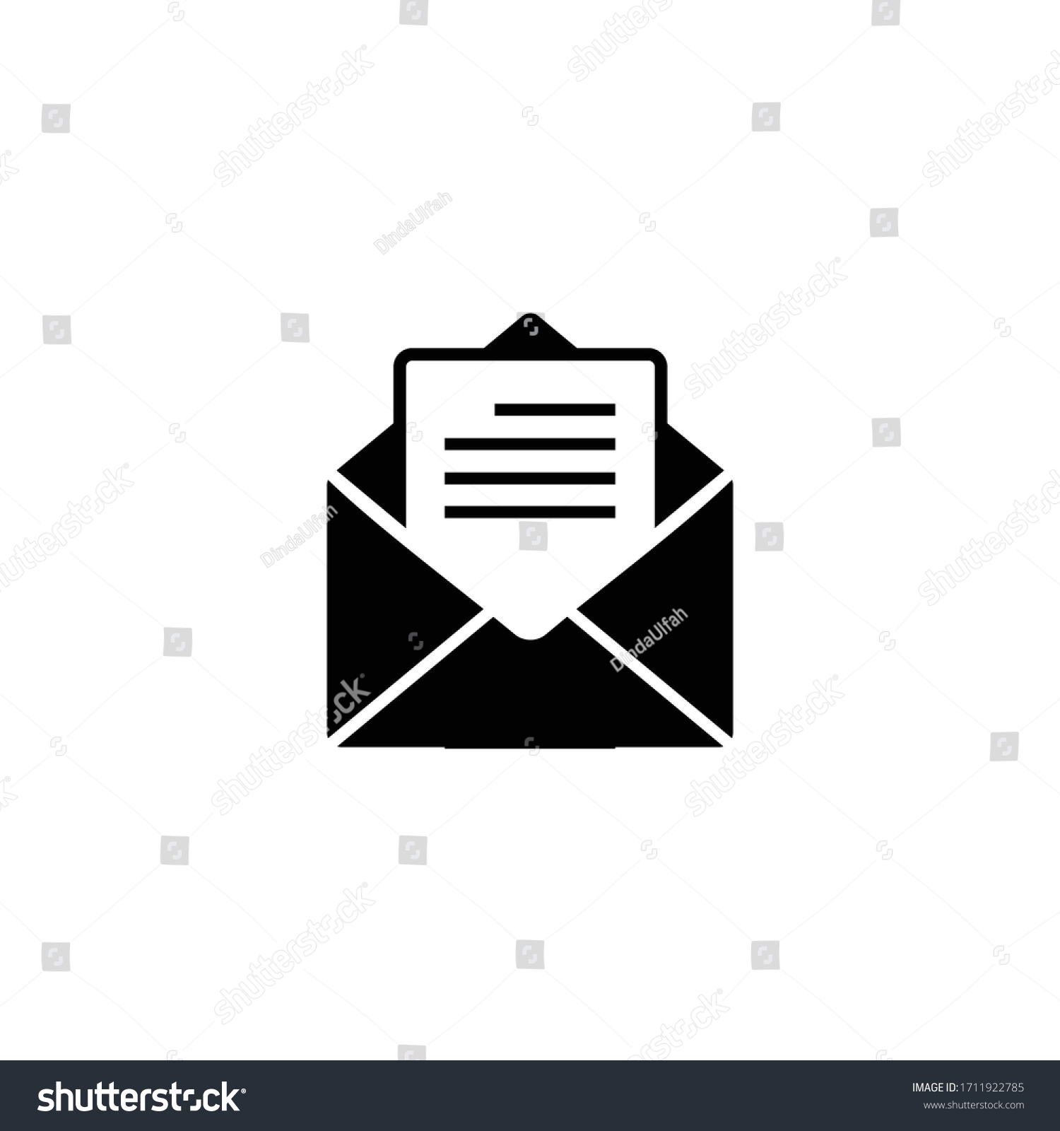 Mail Icon Envelope Icon Vector Stock Vector (Royalty Free) 1711922785 ...