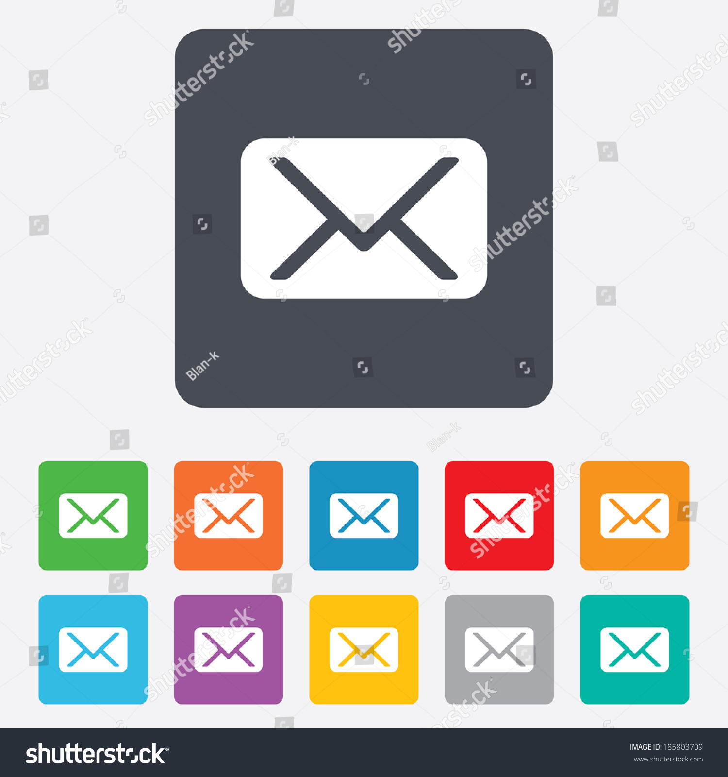 Mail Icon Envelope Symbol Message Sign: เวกเตอร์สต็อก (ปลอดค่าลิขสิทธิ์ ...