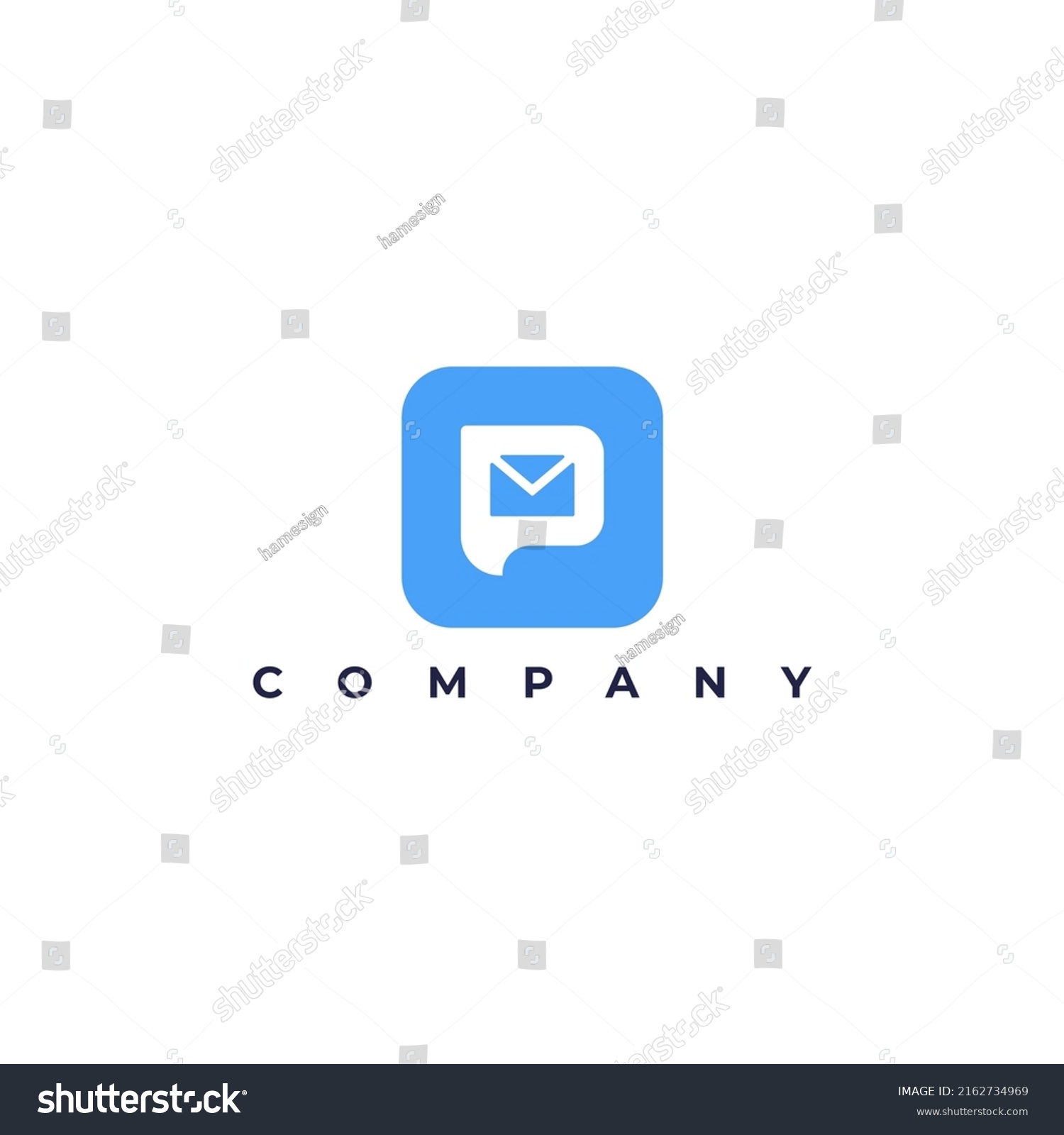 Mail Logo Vector Icon Illustrator Design Stock Vector (Royalty Free ...