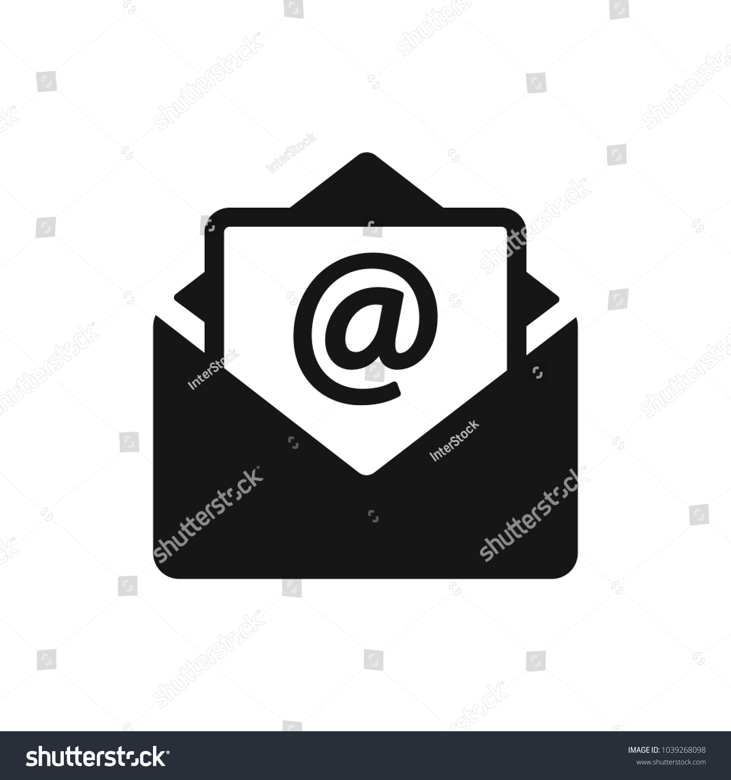 117,719 Black email icon Images, Stock Photos & Vectors | Shutterstock