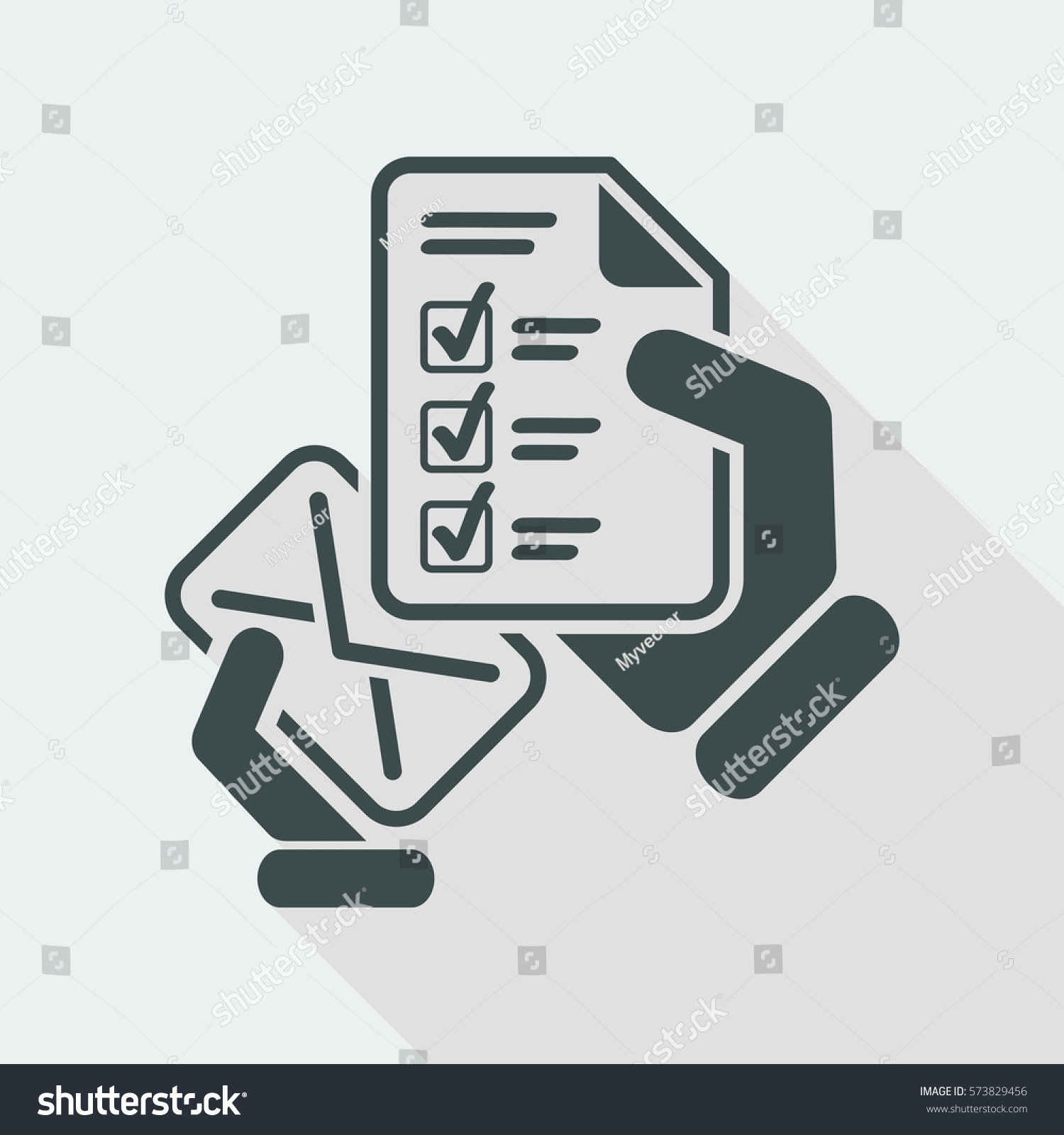 Mail Questionnaire Stock Vector (Royalty Free) 573829456 | Shutterstock
