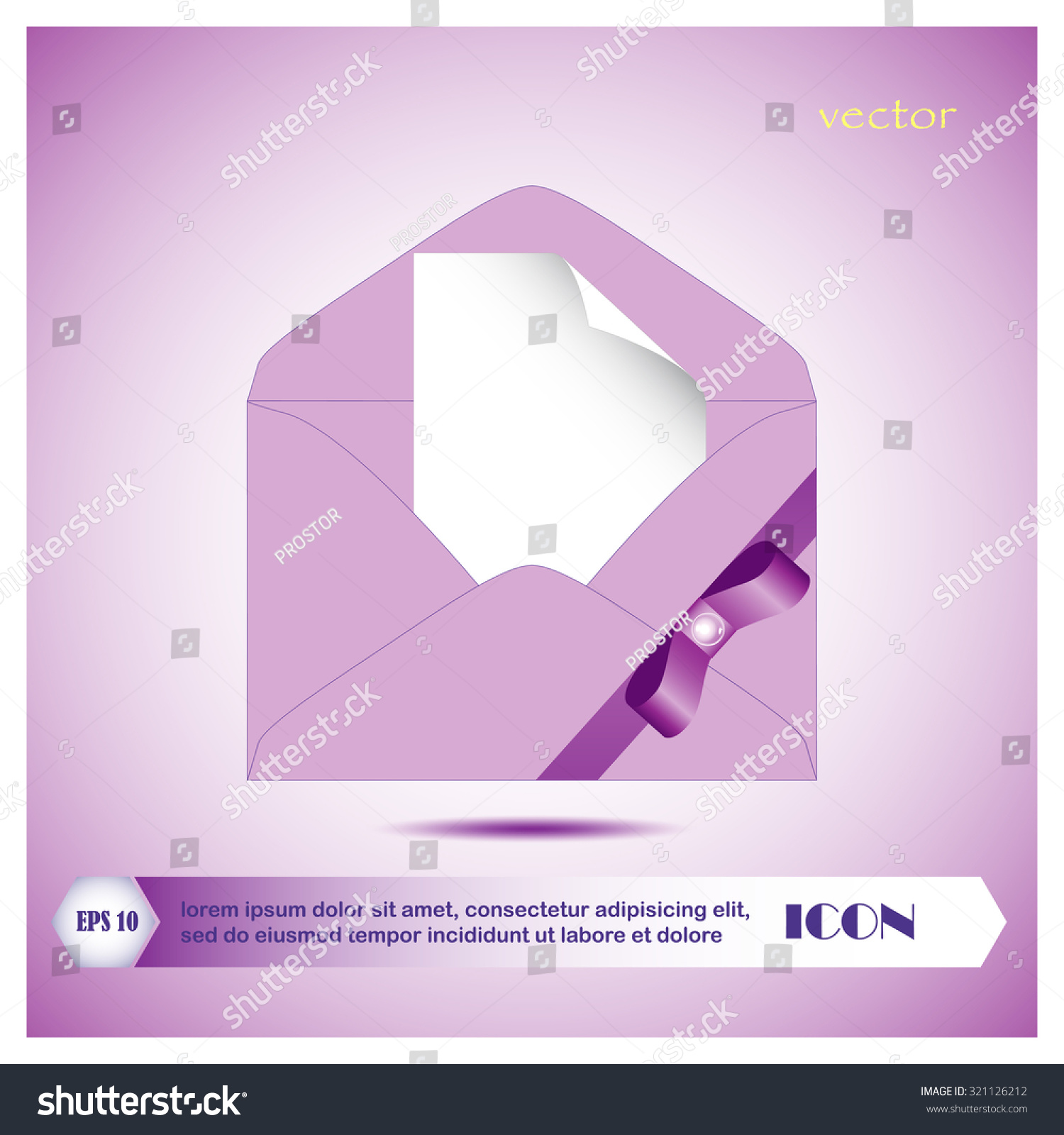 Mailing Ribbon Vector Stock Vector (Royalty Free) 321126212 | Shutterstock