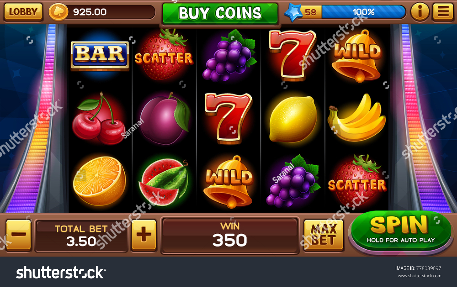 9,508 Fruit slots 图片、库存照片和矢量图 | Shutterstock