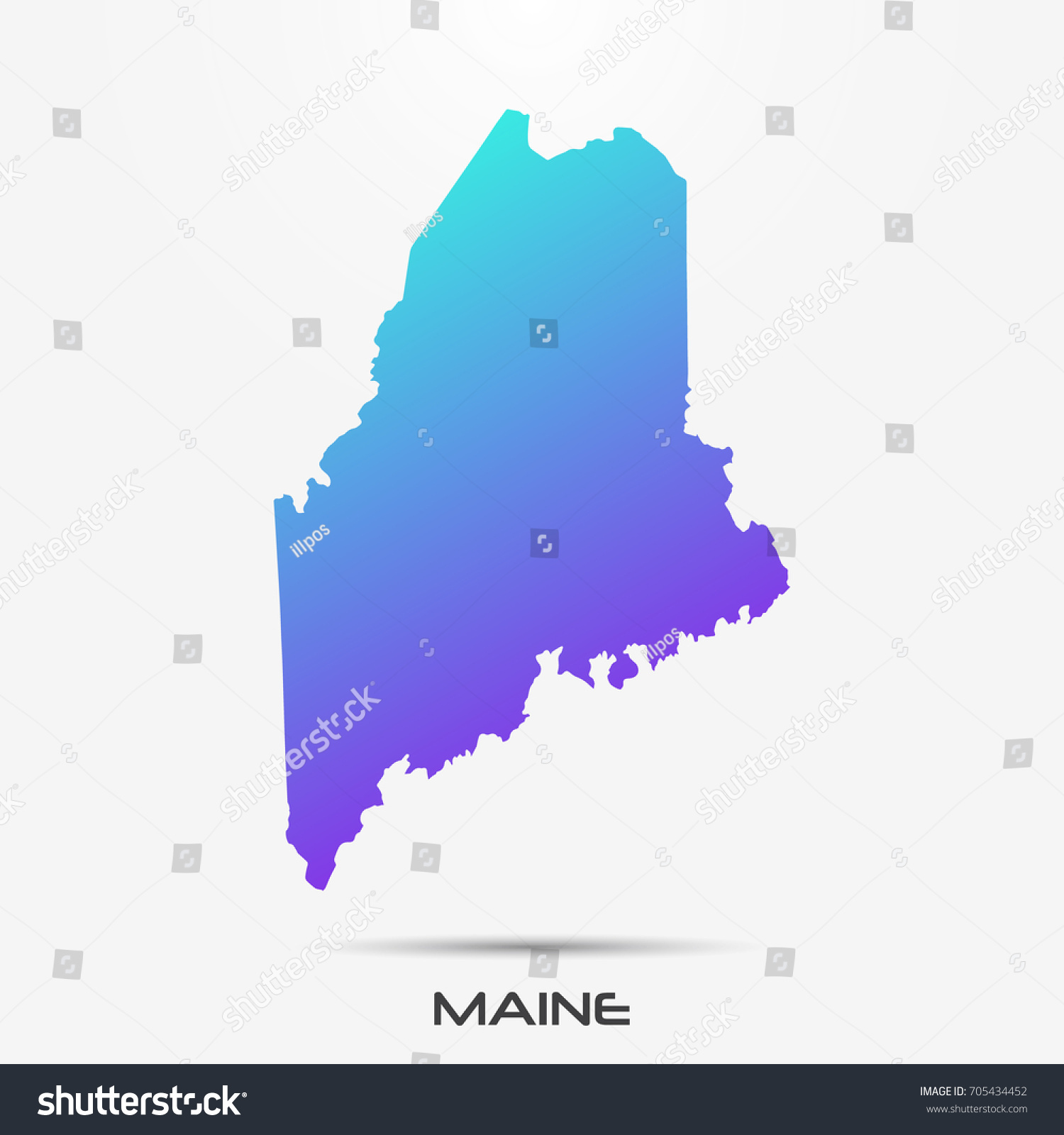 Maine Mapborder Purpleturquoise Gradient Vector Illustration Stock ... Maine Mapborder Purpleturquoise Gradient Vector Illustration Stock ...