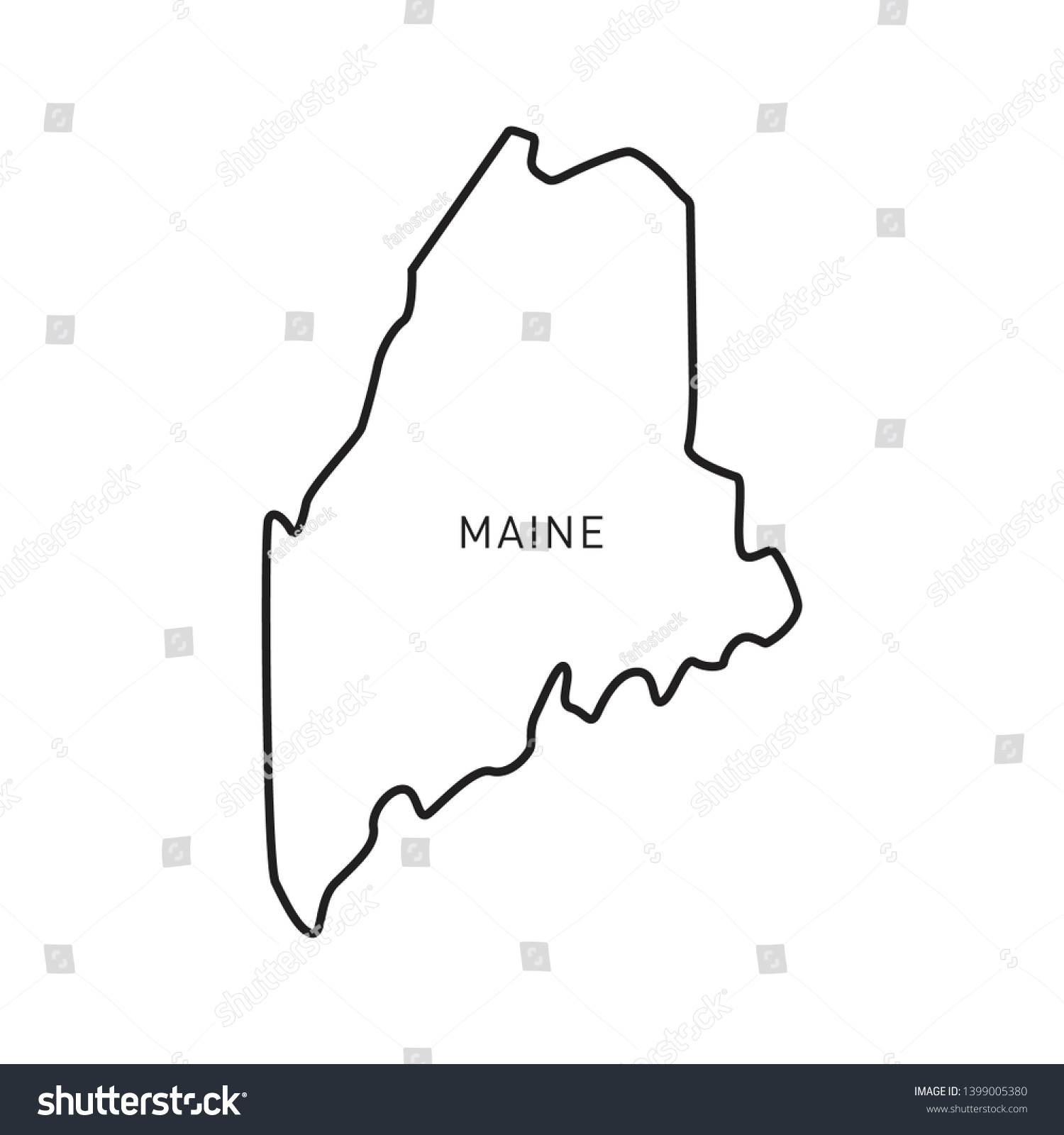 20,514 Maine outline Images, Stock Photos & Vectors | Shutterstock