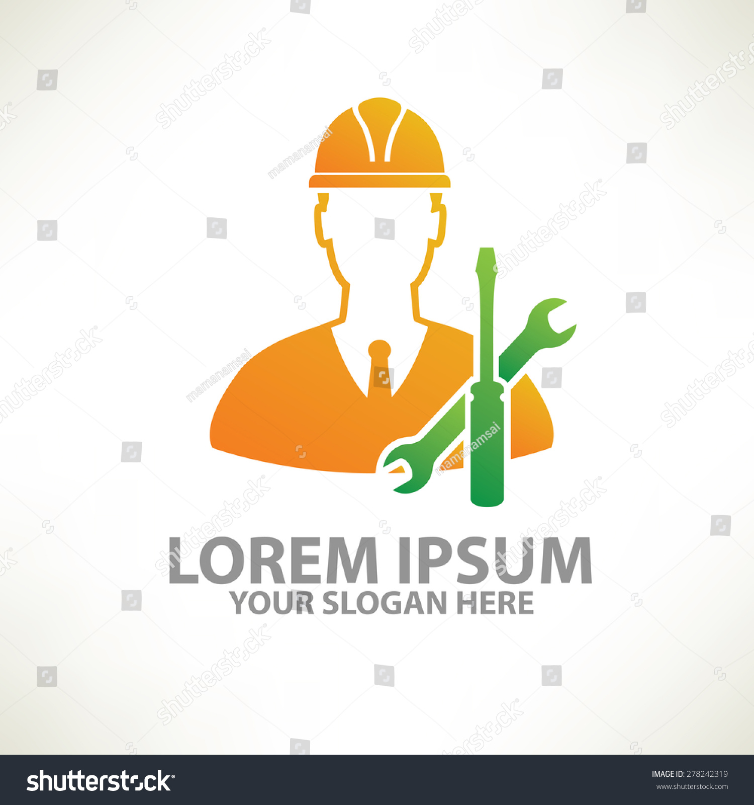 Maintenance Designlogo Templatecolour Concept Designclean Vector Stock ...