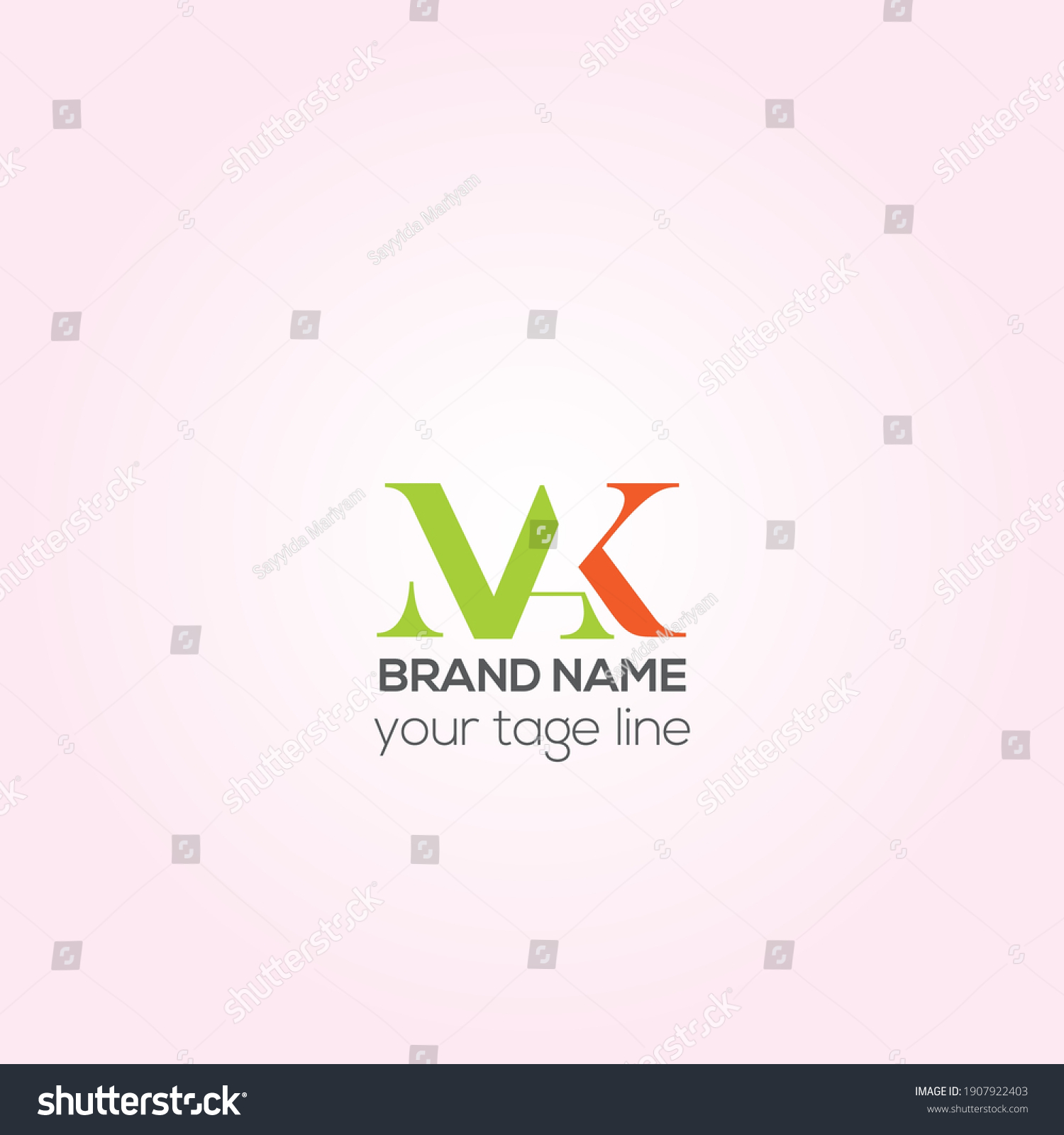 Mak Letters Vector Logo Design Creative Stock Vector (Royalty Free ...