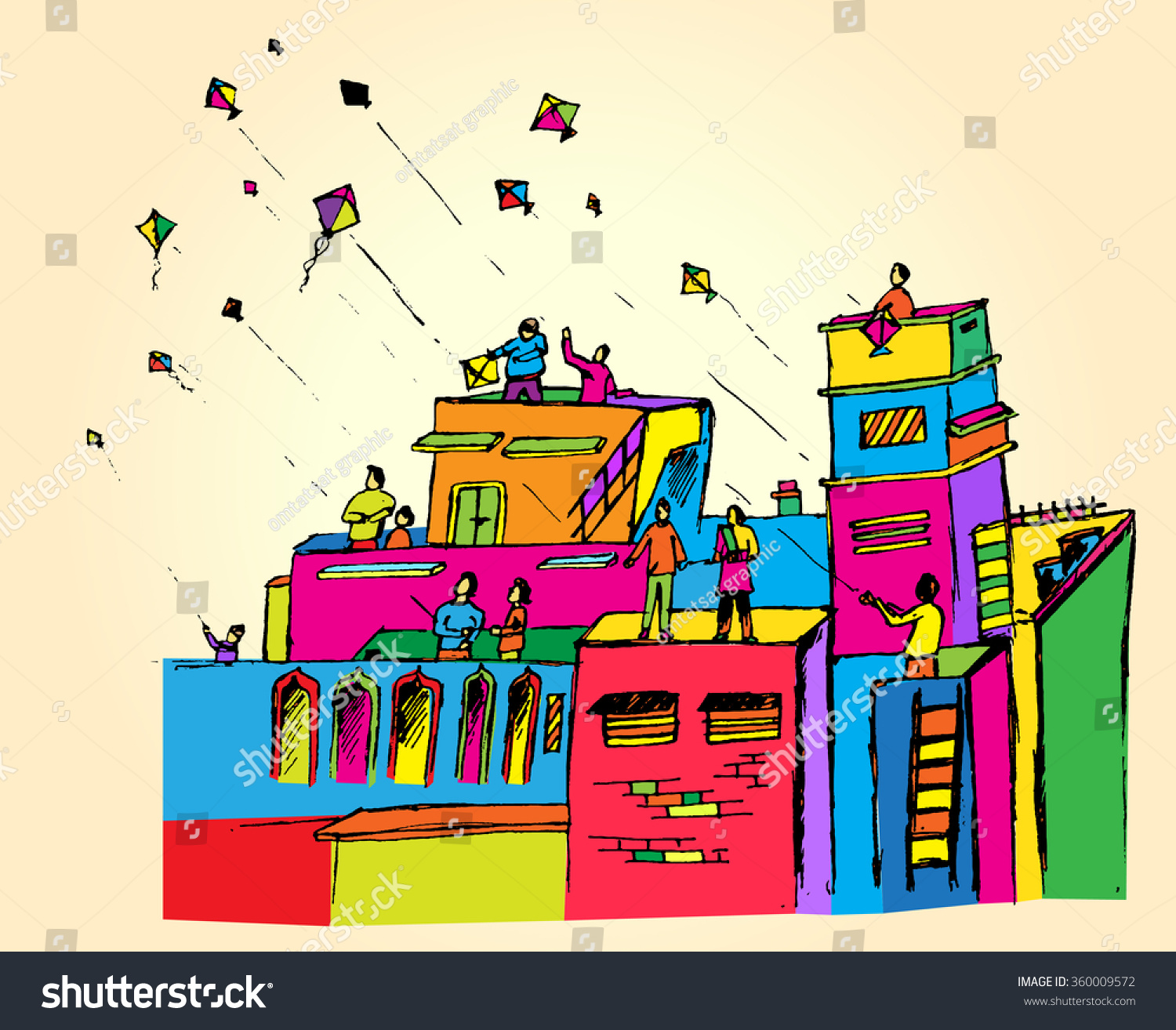 Makar Sankranti Colour Stock Vector (Royalty Free) 360009572 - Shutterstock