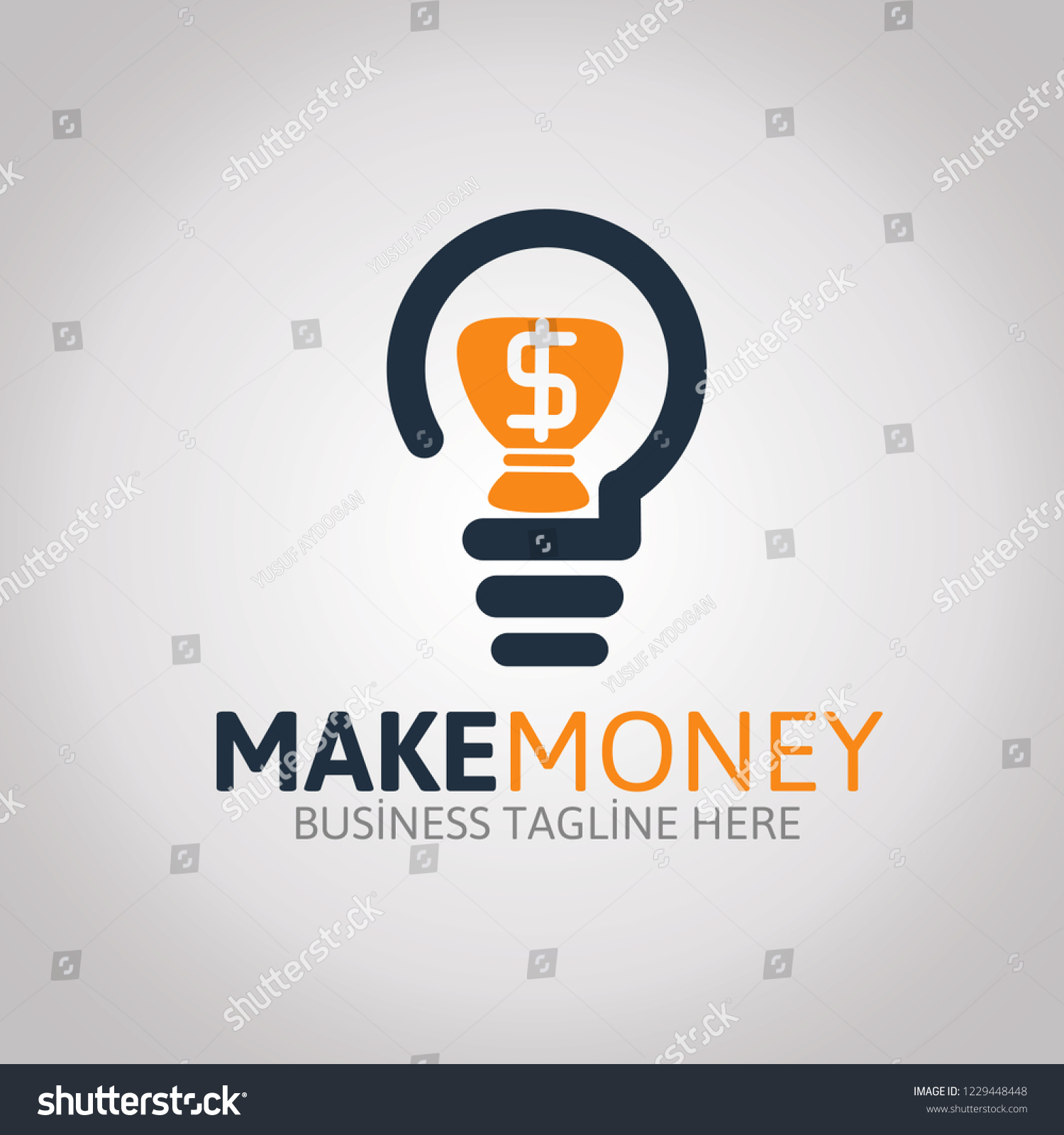 Make Money Logo Template Stock Vector (Royalty Free) 1229448448 ...