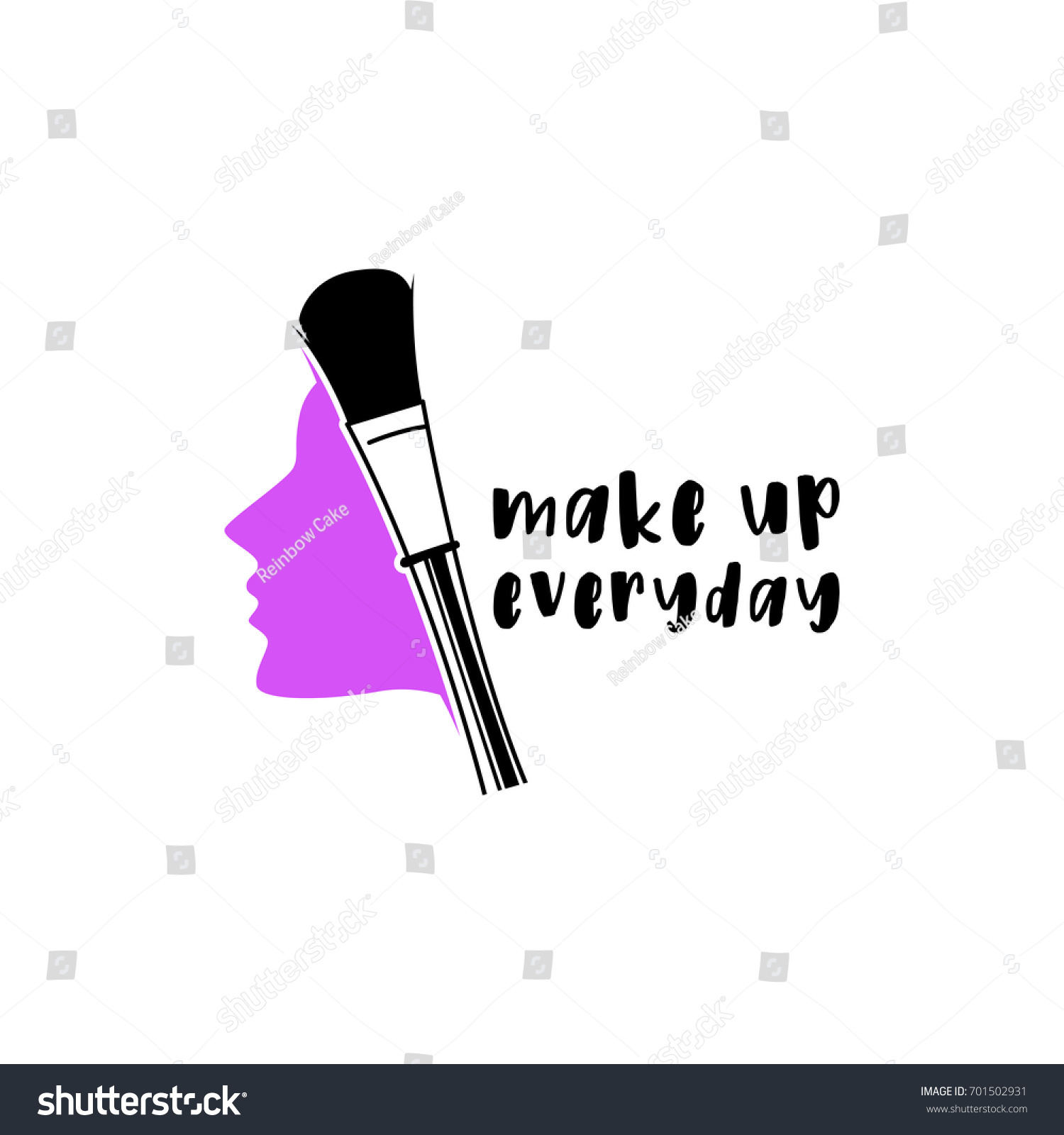 Makeup Beauty Logo Stock Vector (Royalty Free) 701502931