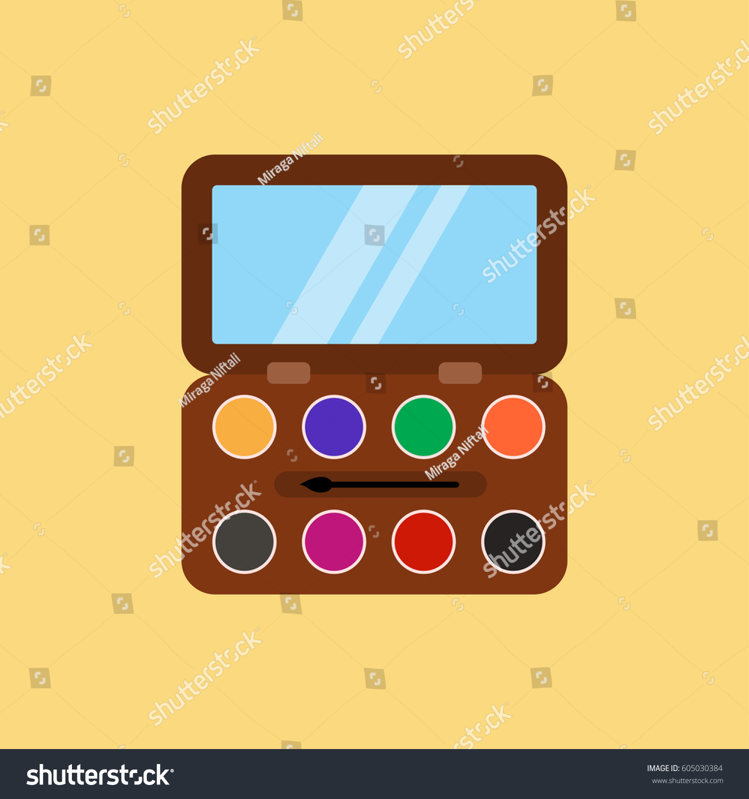 Makeup Palette Icon Stock Vector (Royalty Free) 605030384 | Shutterstock