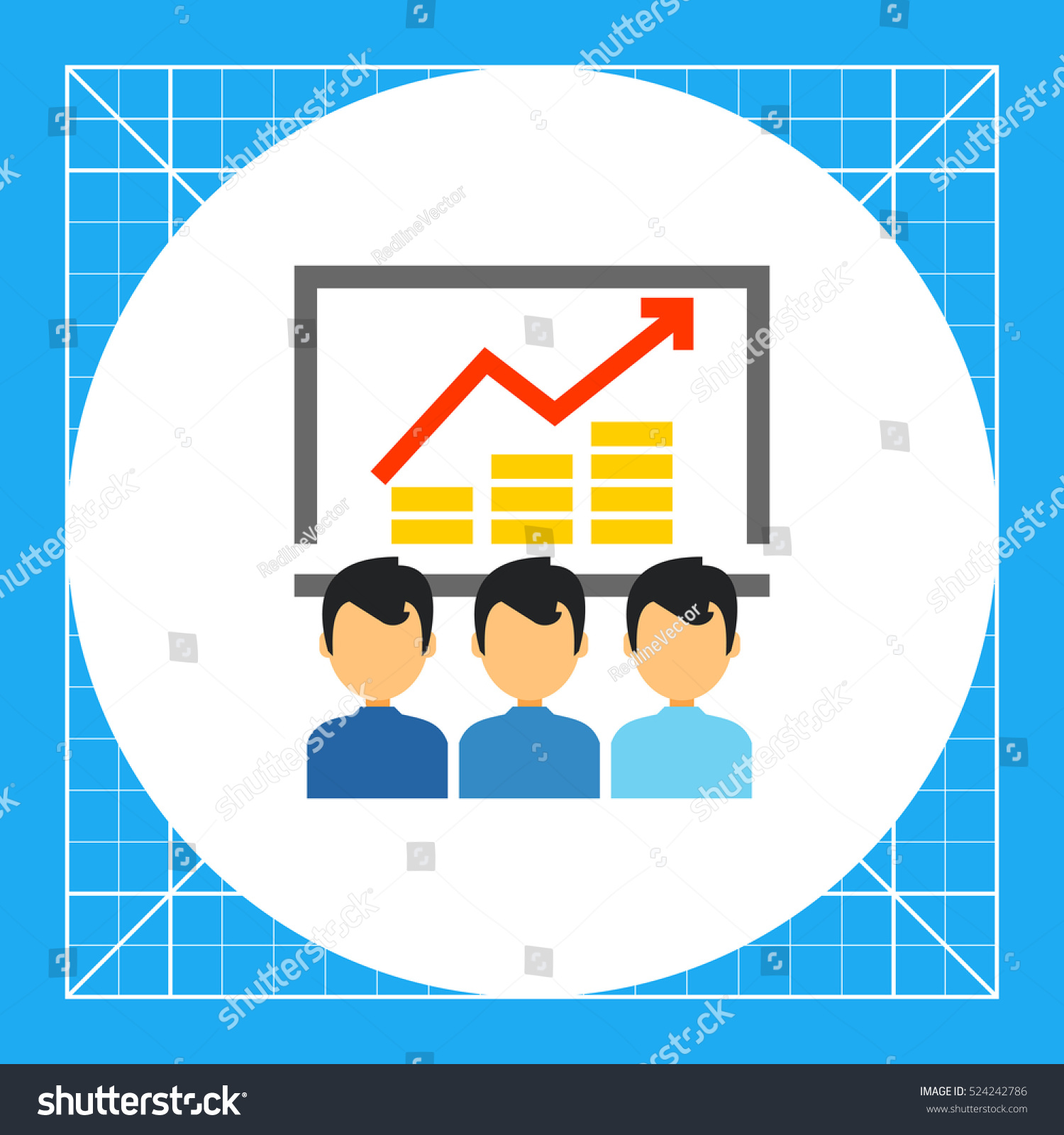 Making Report Icon Graph Stock Vector (Royalty Free) 524242786 ...