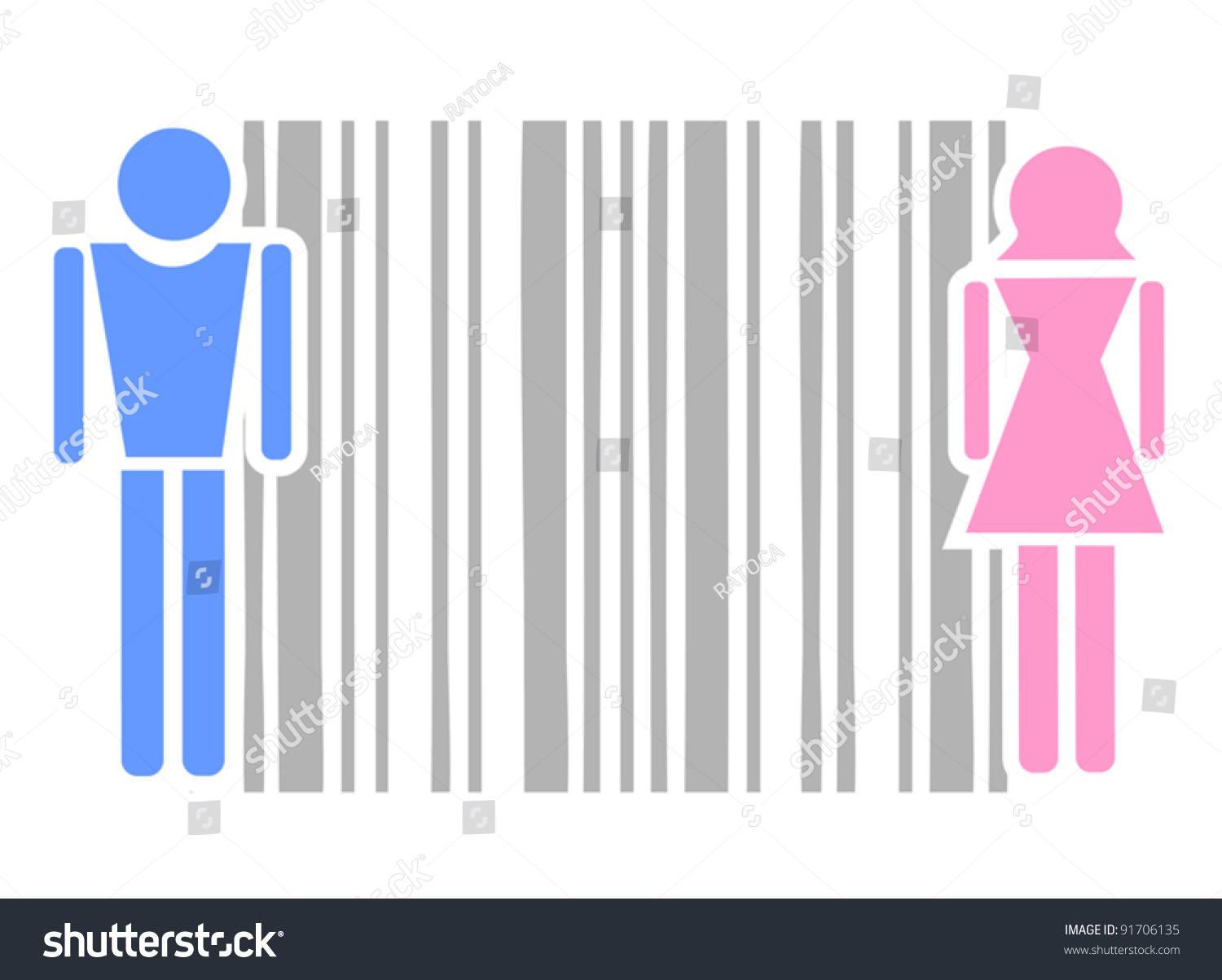 Male Female Code Stock Vector (Royalty Free) 91706135 | Shutterstock