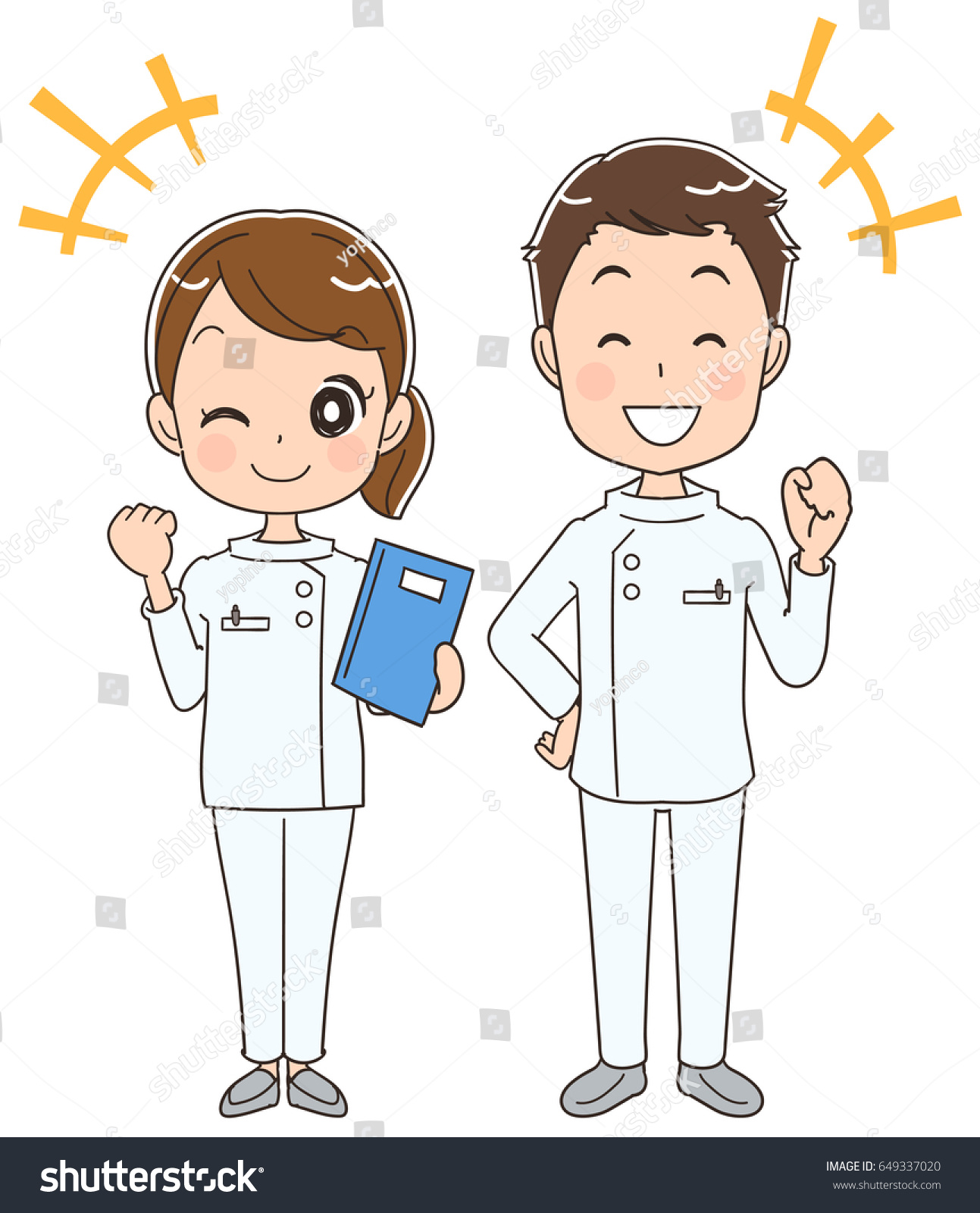 Male Female Nurse Stock Vector 649337020 - Shutterstock Male Female Nurse Stock Vector 649337020 - Shutterstock