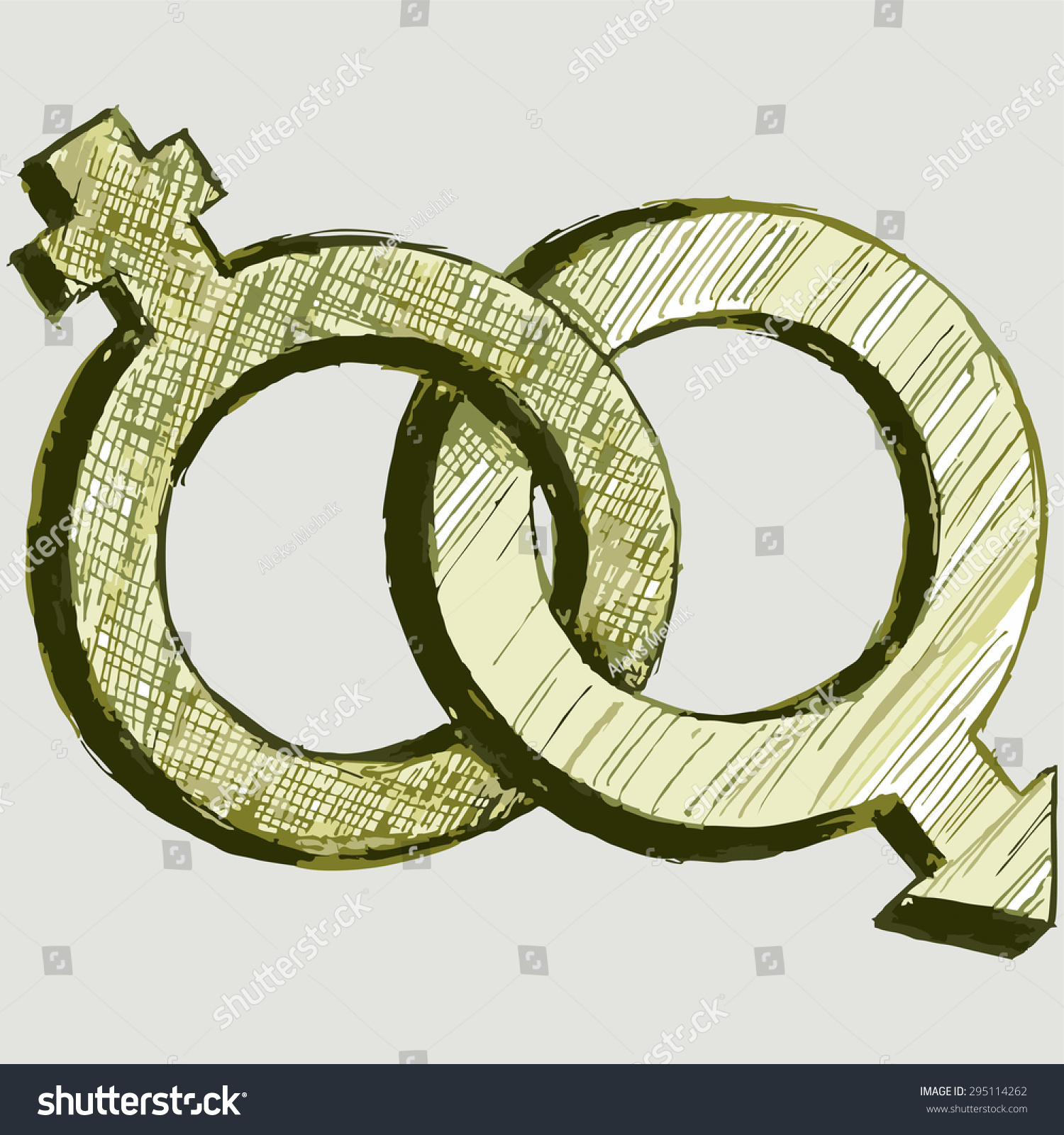 Male Female Sex Symbol Vector Image Vector De Stock Libre De Regalías