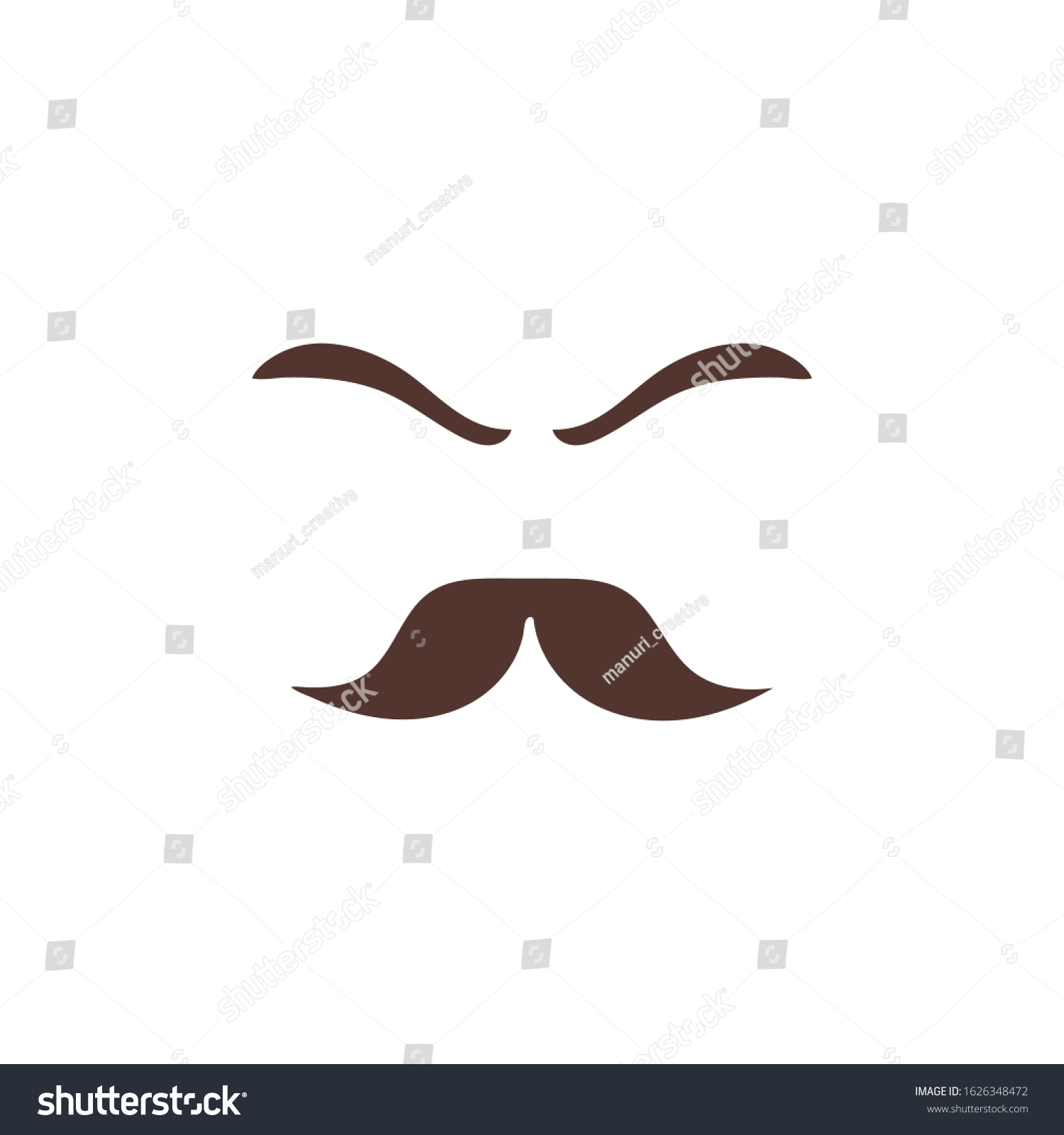 Male Face Vector Element Template Design Stock Vector (Royalty Free ...