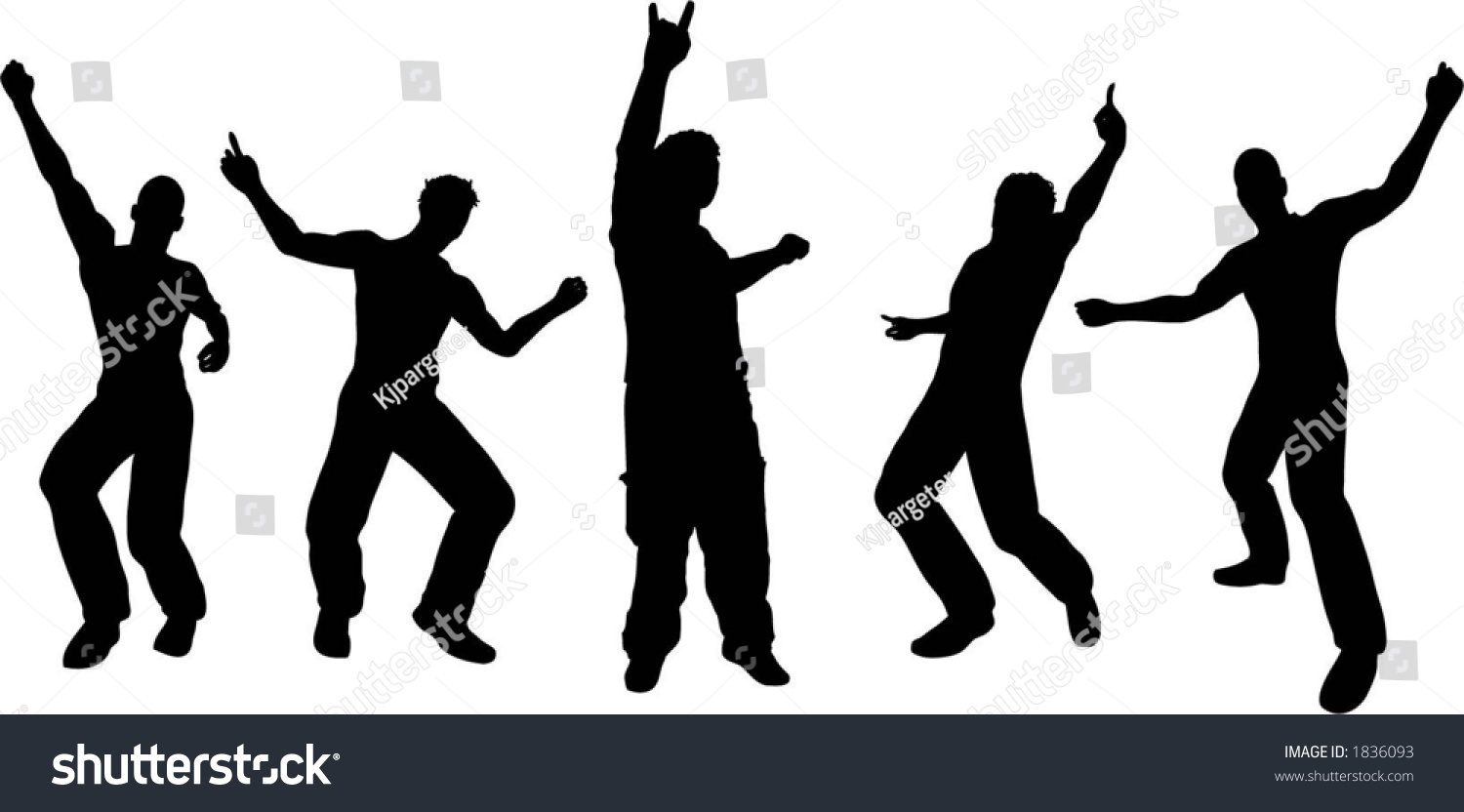 Vektor Stok Male Poses Vector (Tanpa Royalti) 1836093 | Shutterstock