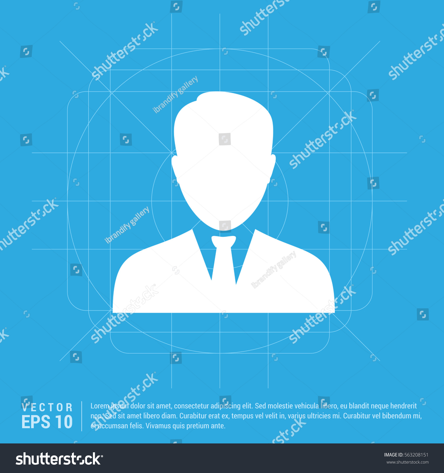 Male User Icon Stock Vector (Royalty Free) 563208151 | Shutterstock