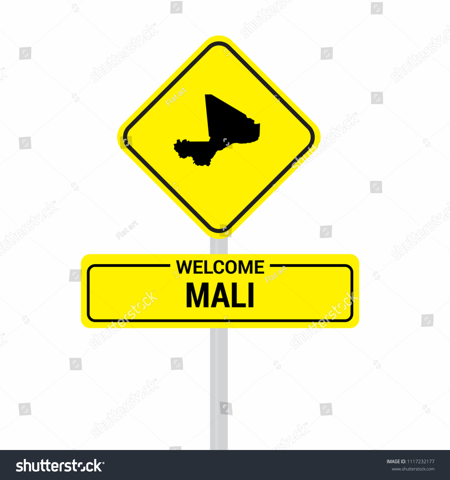 Mali Traffic Signs Board Design Vector Stock Vector (Royalty Free ...