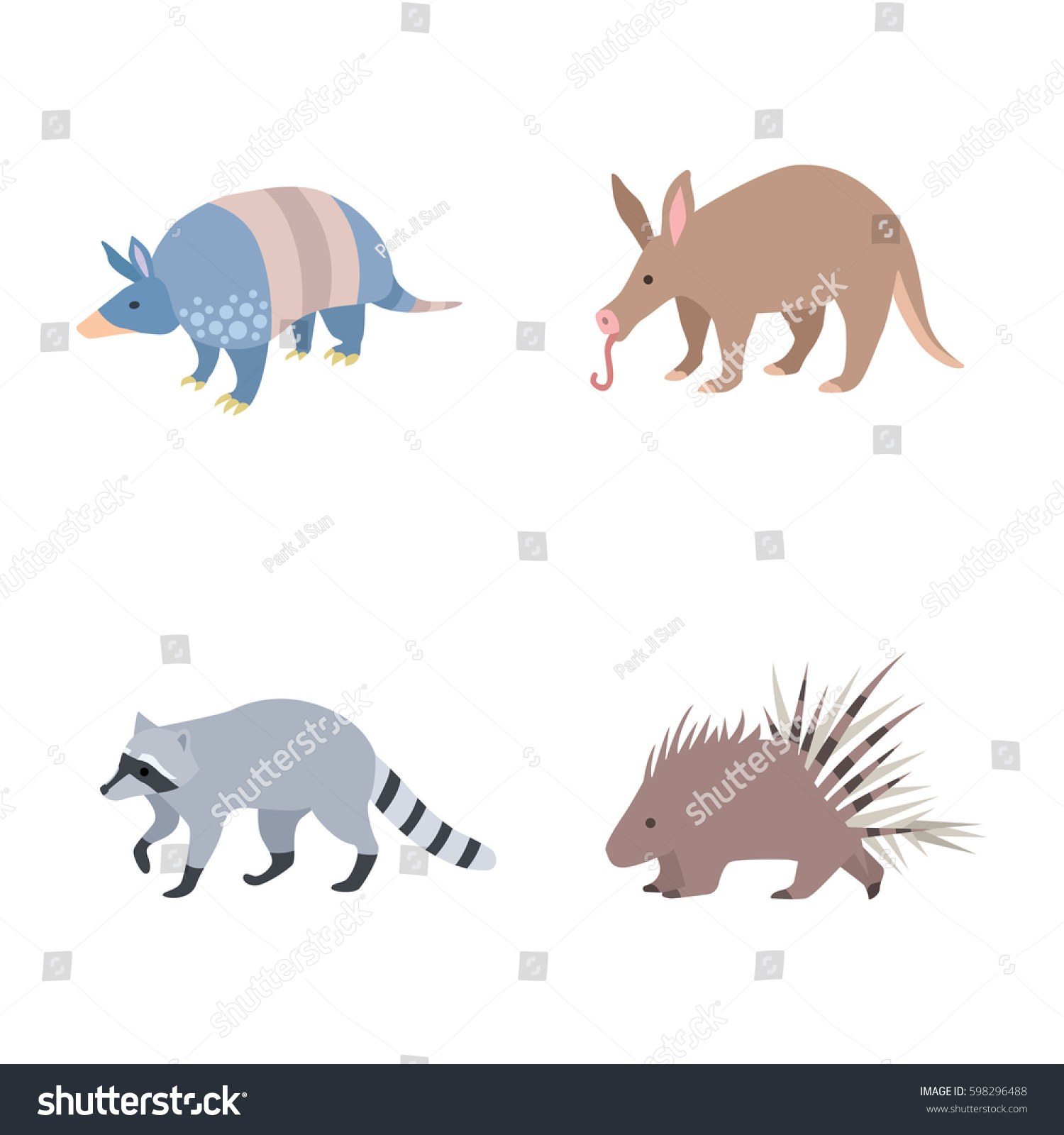 Mammals Vector Icons: vector de stock (libre de regalías) 598296488 ...