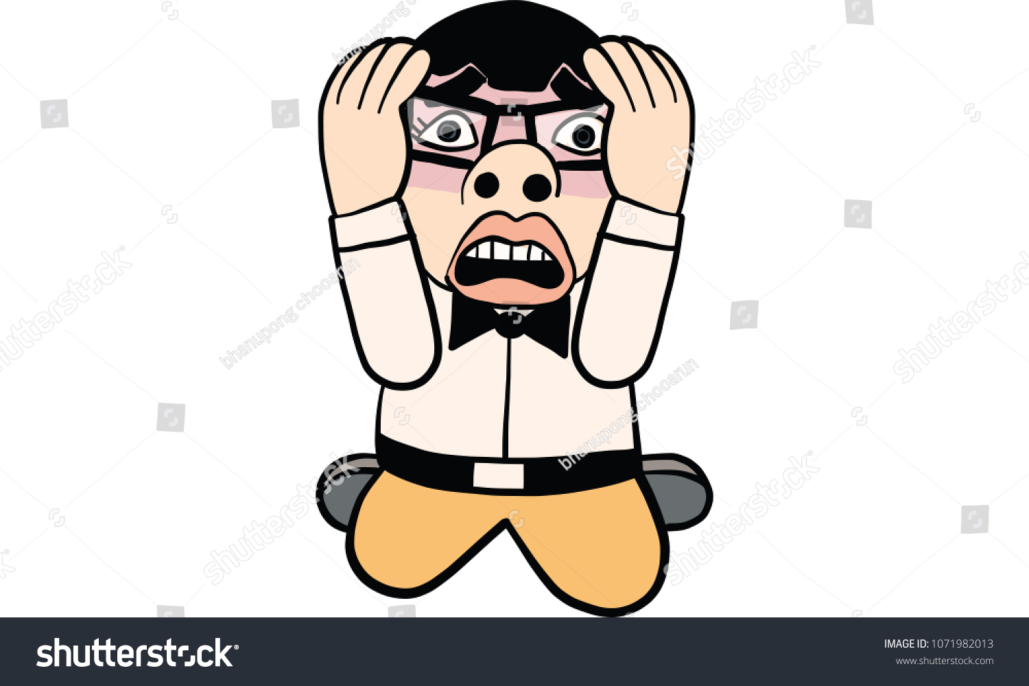 Man Action Cartoon Vector Stock Vector (Royalty Free) 1071982013 ...