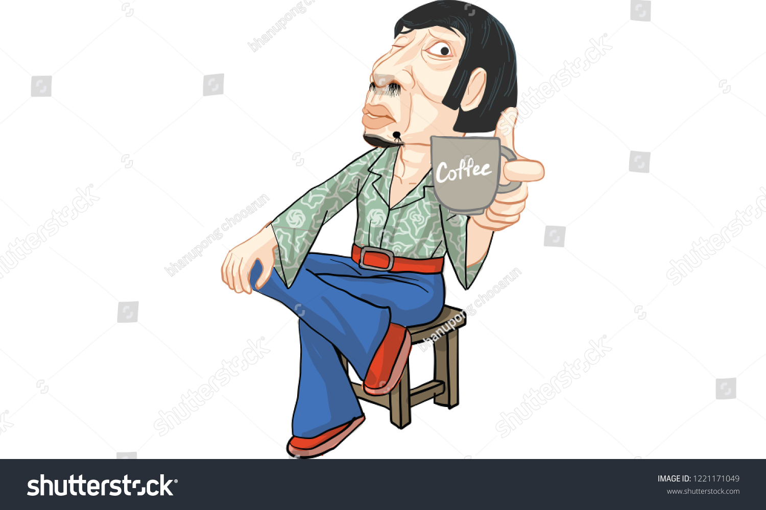 Man Action Cartoon Vector Stock Vector (Royalty Free) 1221171049