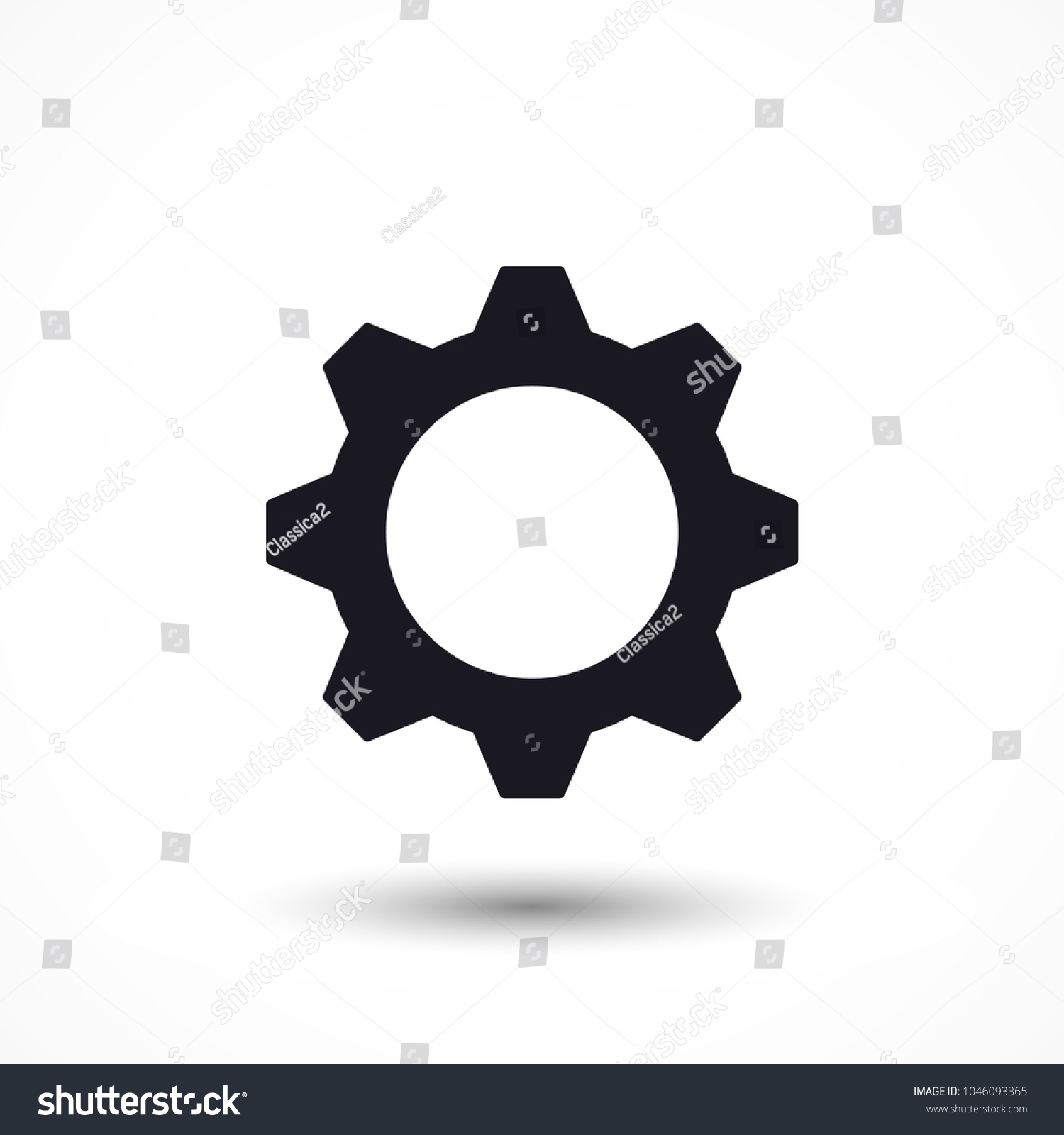 Man Cog Vector Icon Stock Vector (Royalty Free) 1046093365 | Shutterstock