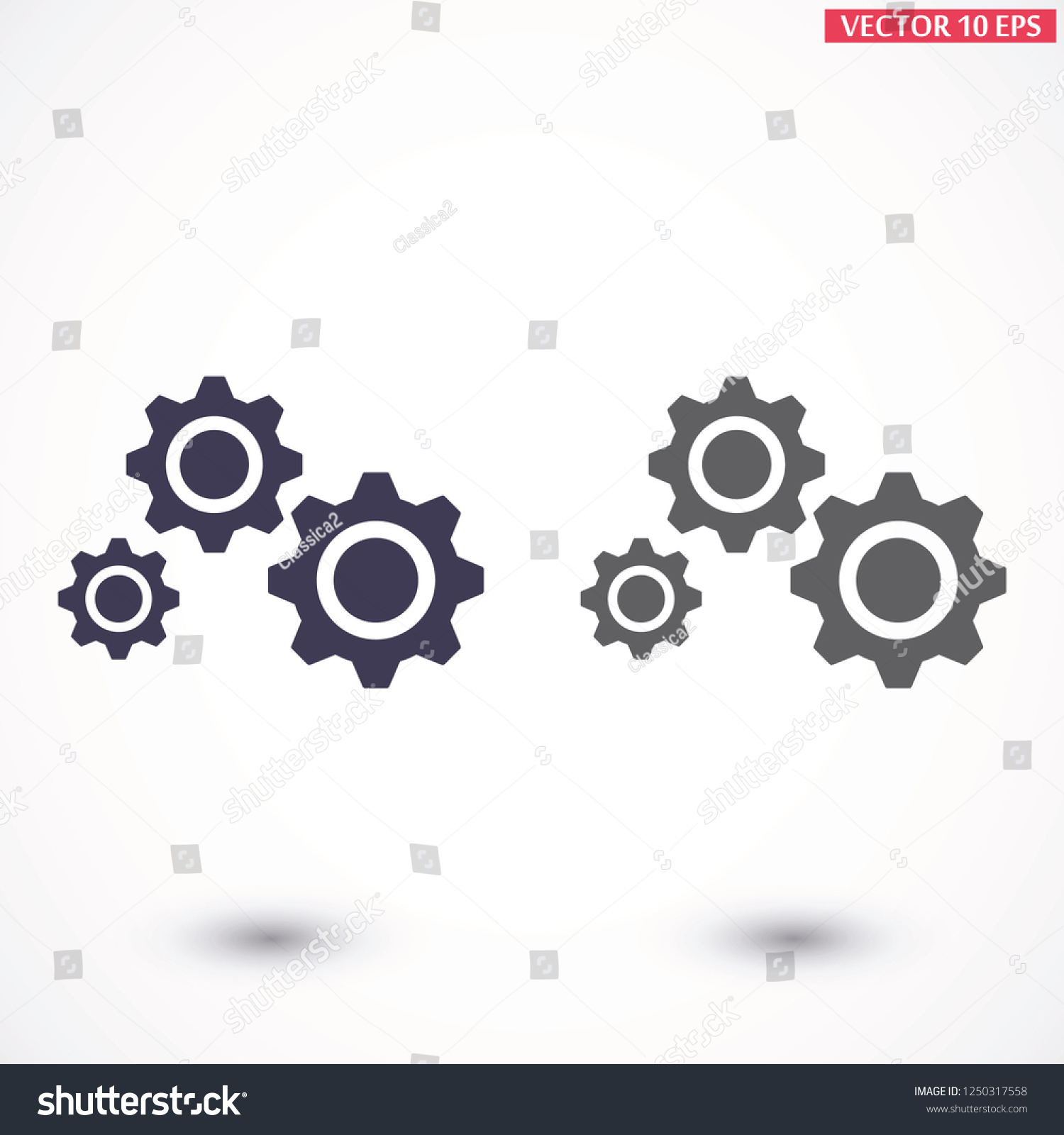 Man Cog Vector Icon Stock Vector (Royalty Free) 1250317558 | Shutterstock