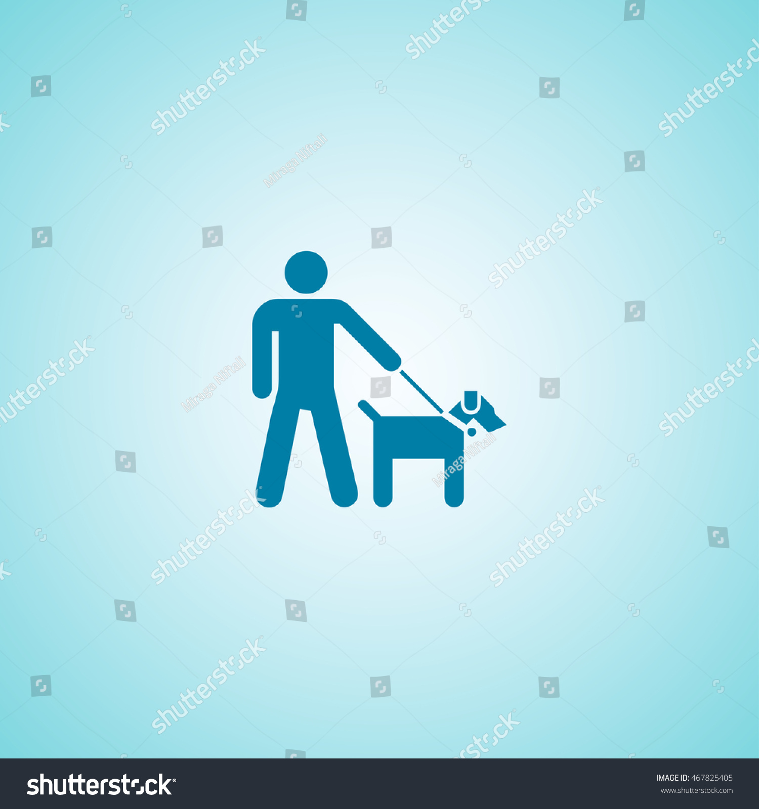 Man Dog Icon Vector Stock Vector (Royalty Free) 467825405 | Shutterstock