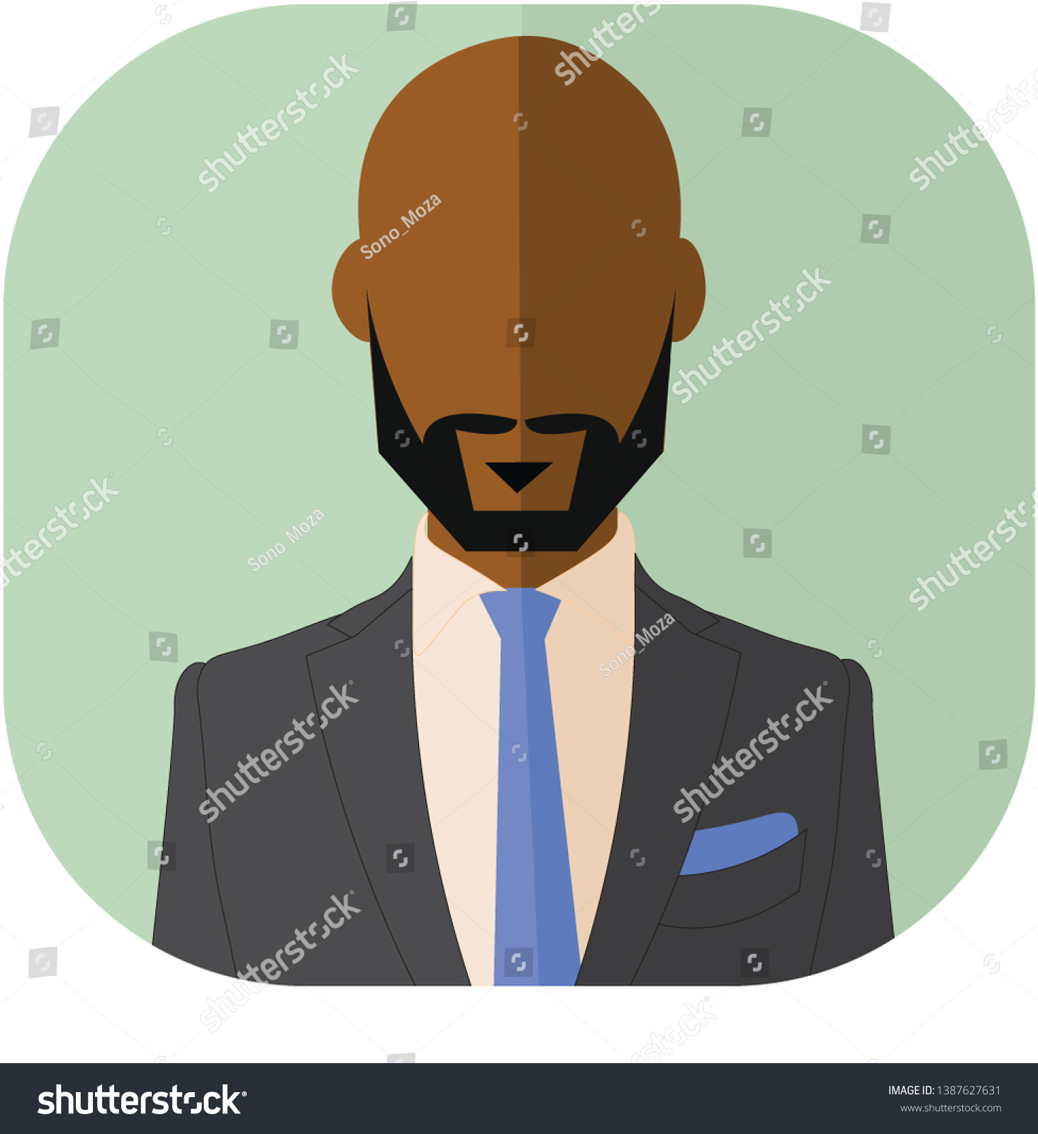 Man Avatar Profile Icon Vector Stock Vector Royalty Free 1387627631
